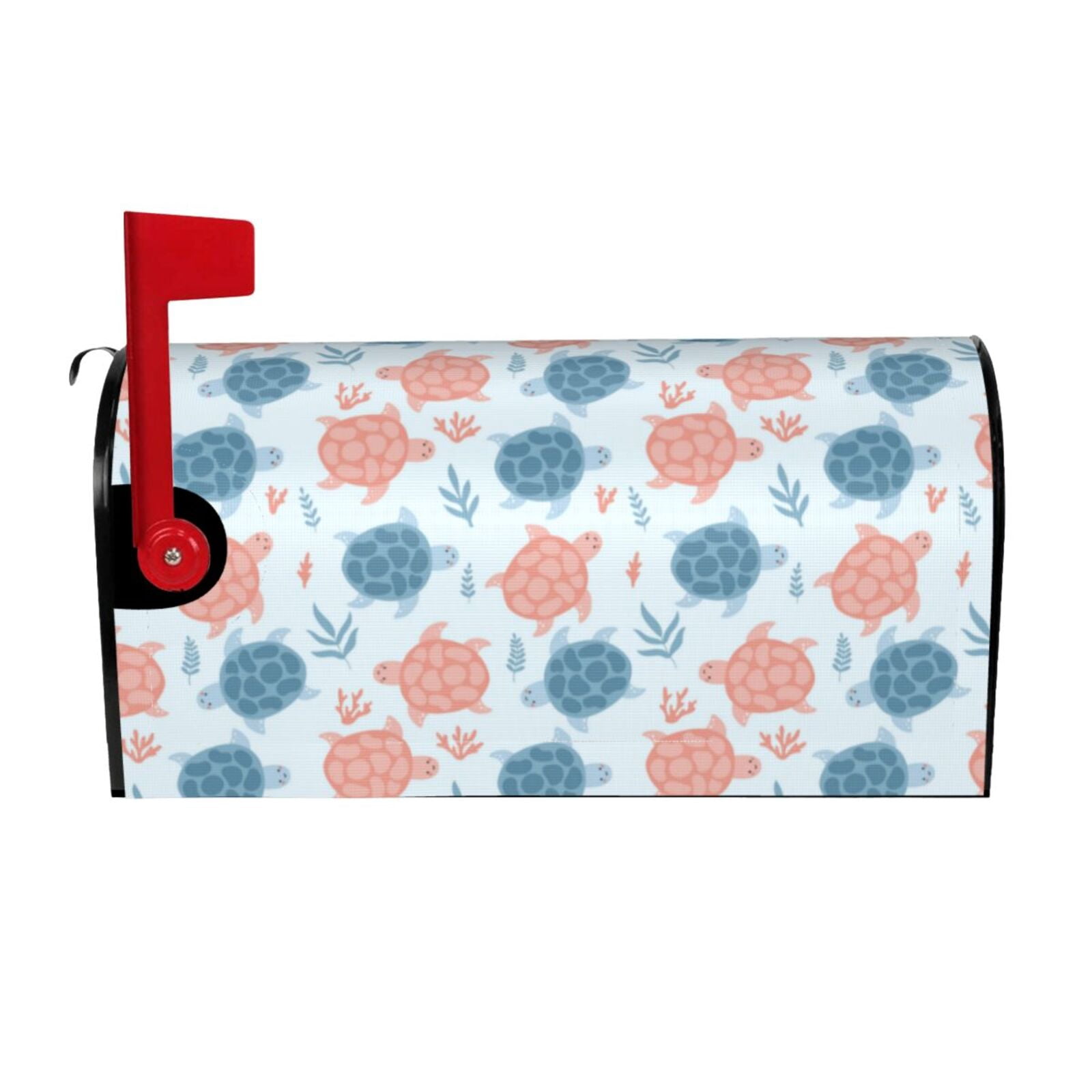 Jgfou Sea Turtle Mailbox Covers Magnetic 21x18 in Mailbox Wraps Post ...