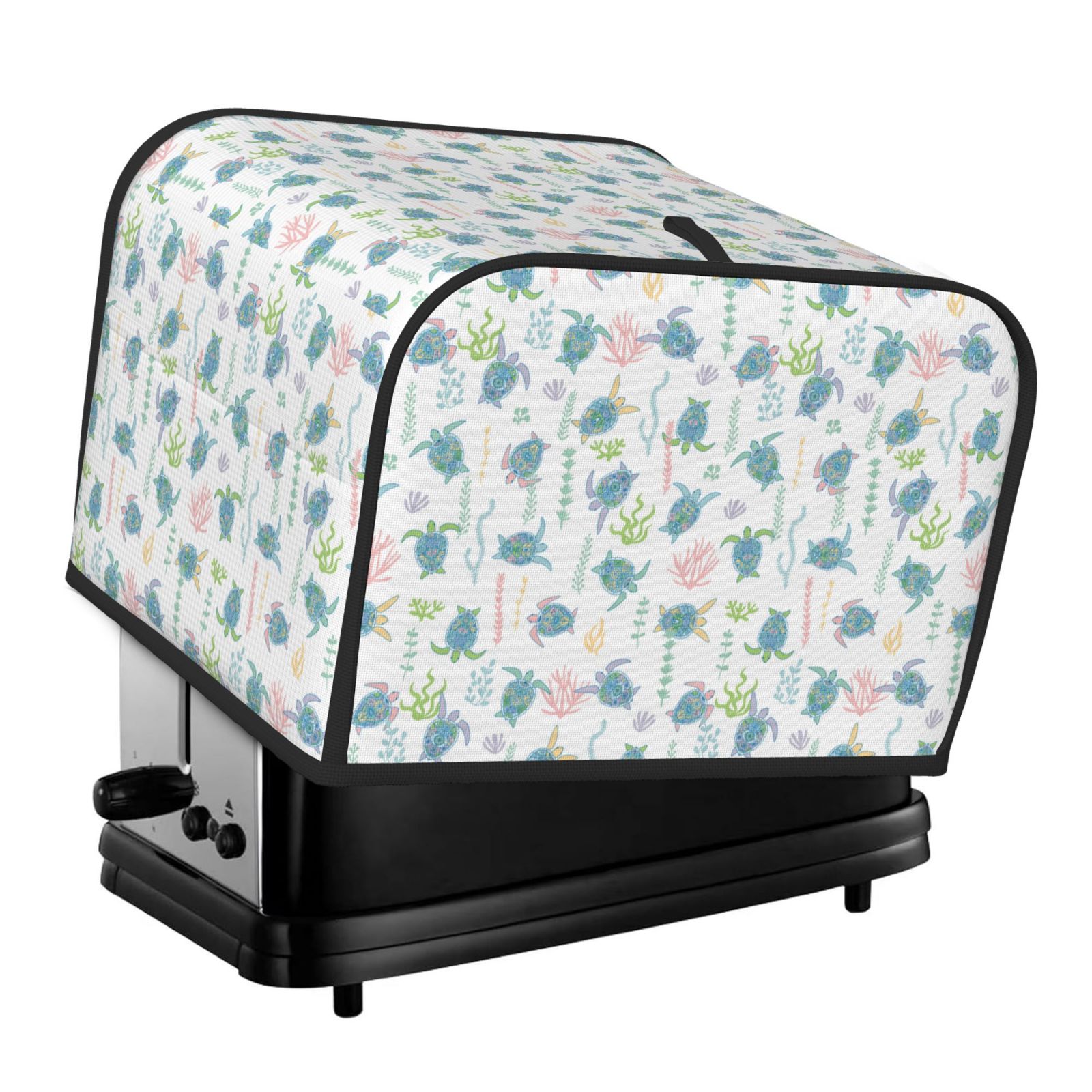 Jgfou Sea Turtle Print Toaster Cover Appliance 4 Slice,Bread Toaster ...