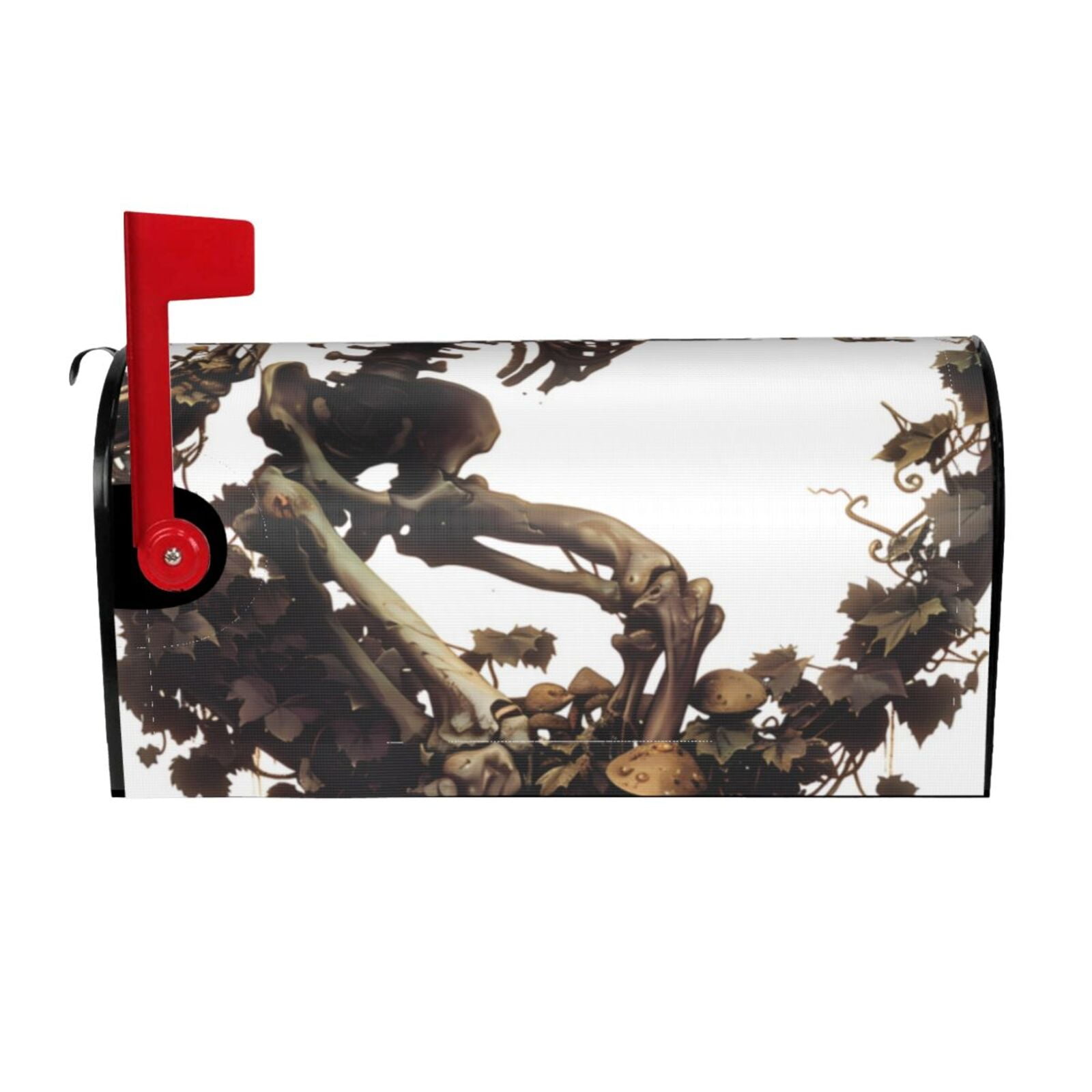 Jgfou Skeleton Dance with Mushrooms Mailbox Covers Magnetic 21x18 in ...