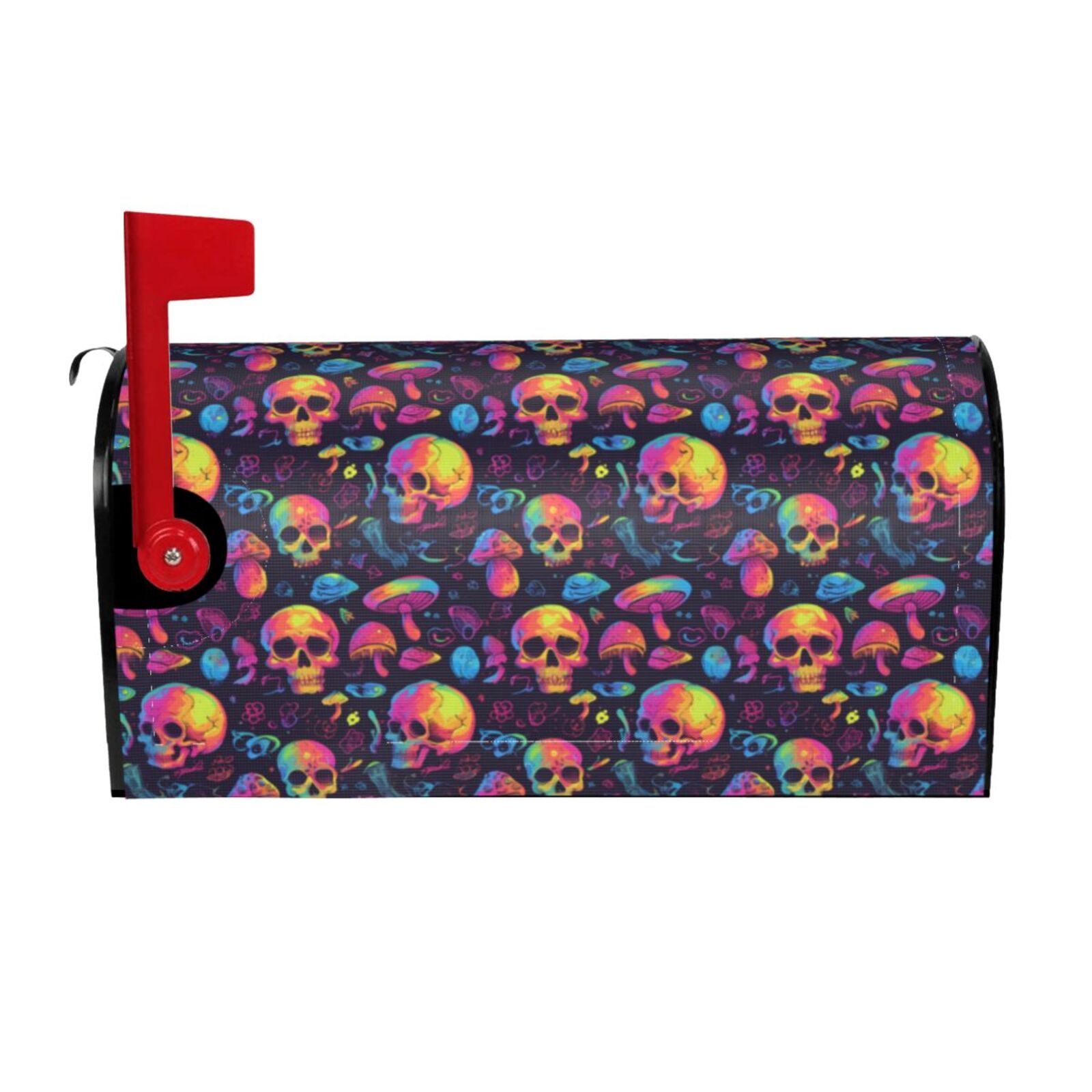 Jgfou Skull mushroom Mailbox Covers Magnetic 21x18 in Mailbox Wraps ...