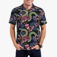 Jgfou Snake And Flower Print Golf Shirts for Men Dry Fit Performance ...