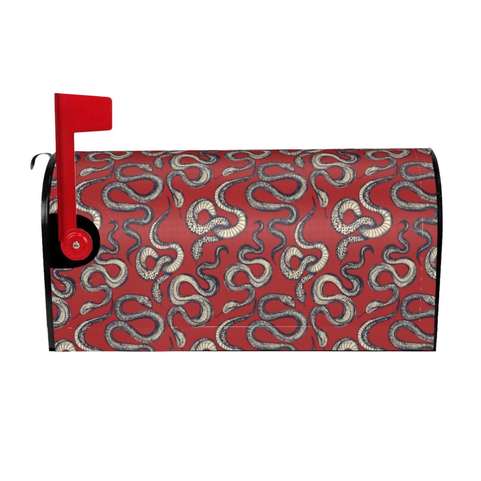 Jgfou Snake Mailbox Covers Magnetic 21x18 in Mailbox Wraps Post Letter ...