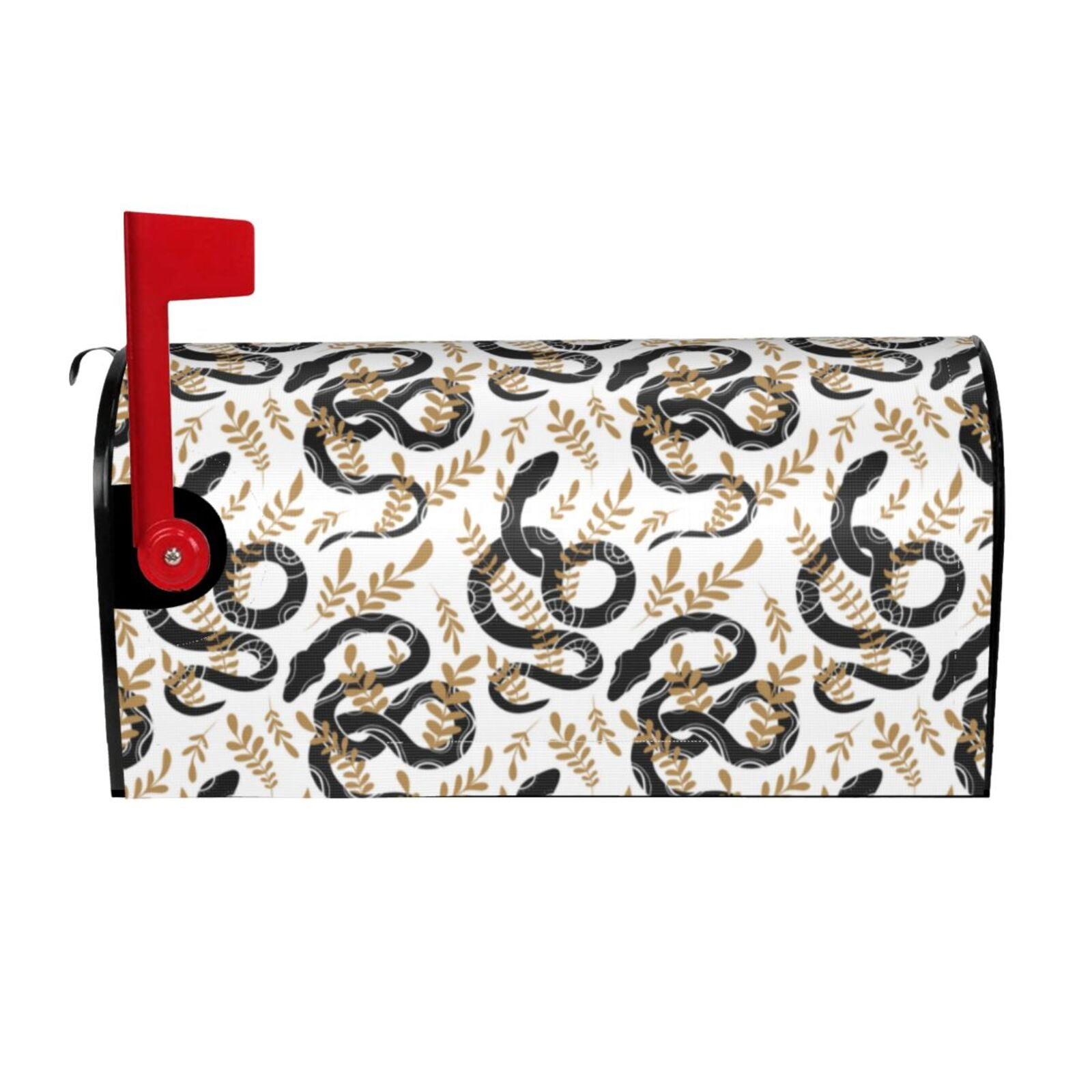 Jgfou Snake Mailbox Covers Magnetic 25.5x21 in Mailbox Wraps Post ...