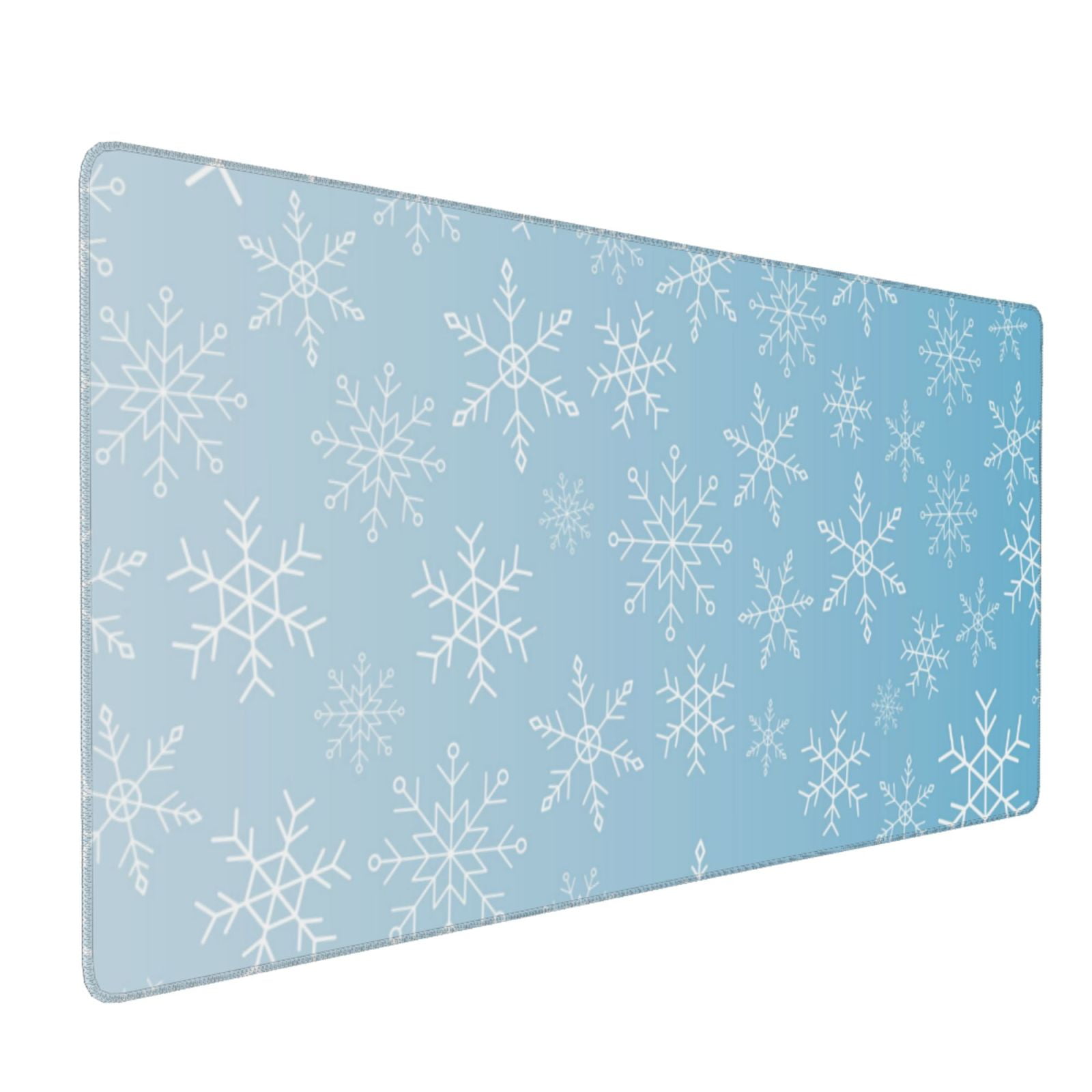 Jgfou Snowflake Snowing Print Large 16x35.5in Mouse Pad, Professional ...