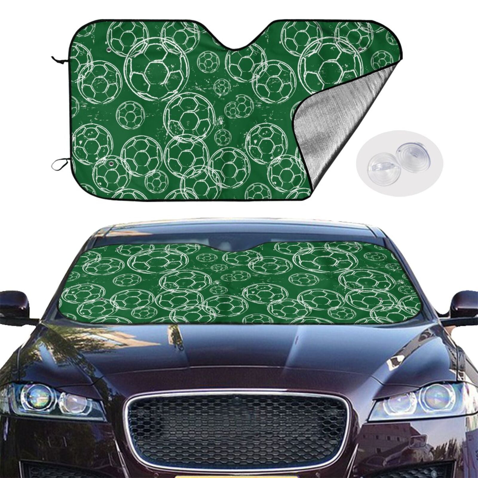 Jgfou Soccer Windshield Sun Shades,Car Sun Shade for Front Window for ...
