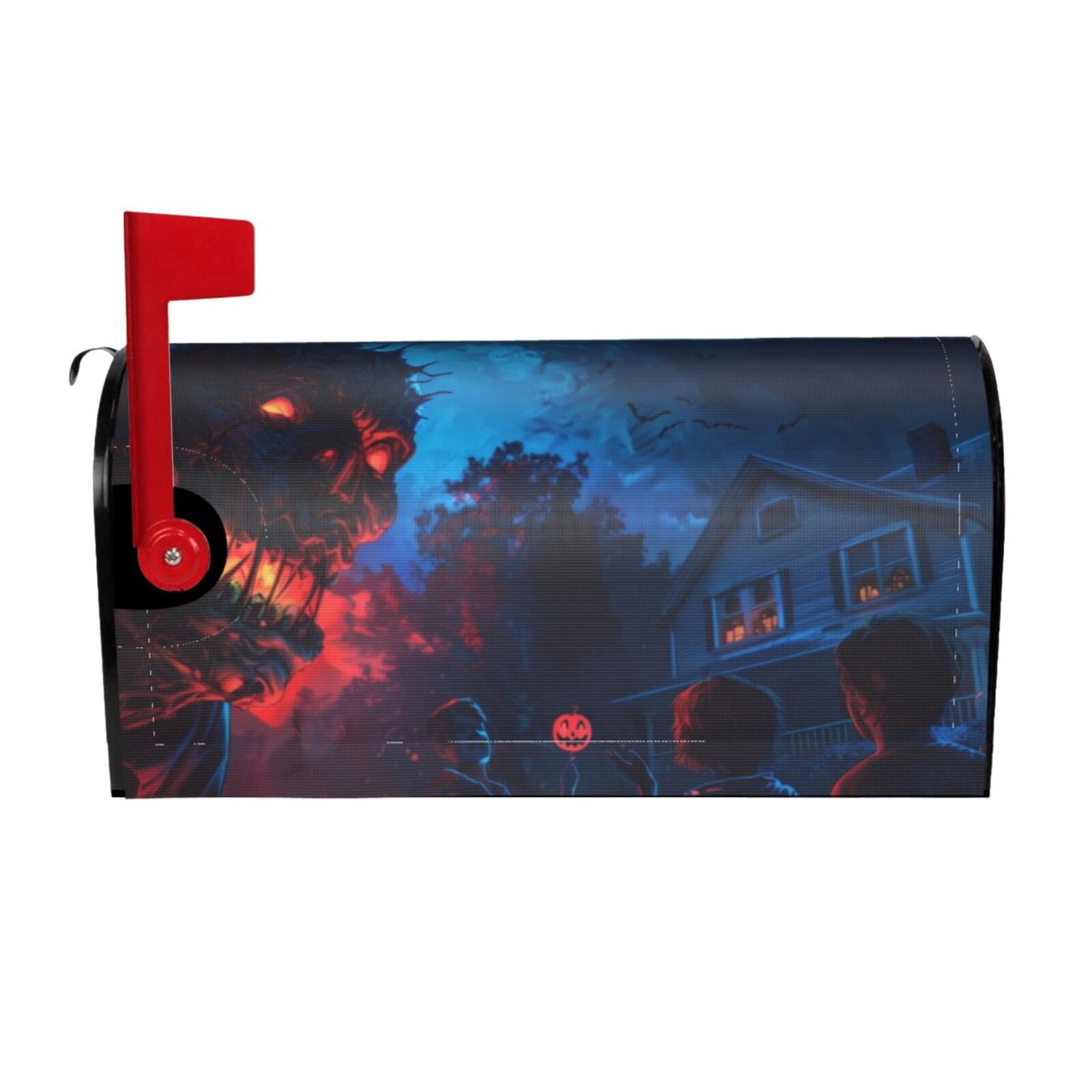 Jgfou Spooky Halloween Night Scene Mailbox Covers Magnetic 25.5x21 in ...