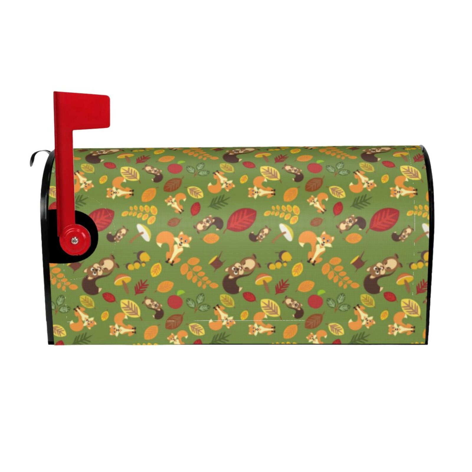 Jgfou Squirrel And Fox In The Forest Mailbox Covers Magnetic 21x18 in ...