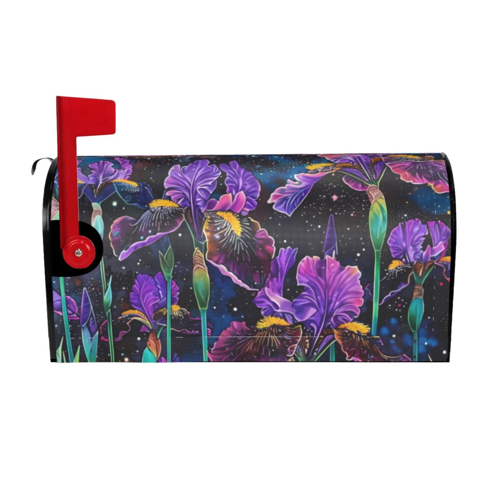 Jgfou Starry Night Iris Field Mailbox Covers Magnetic 21x18 in Mailbox ...