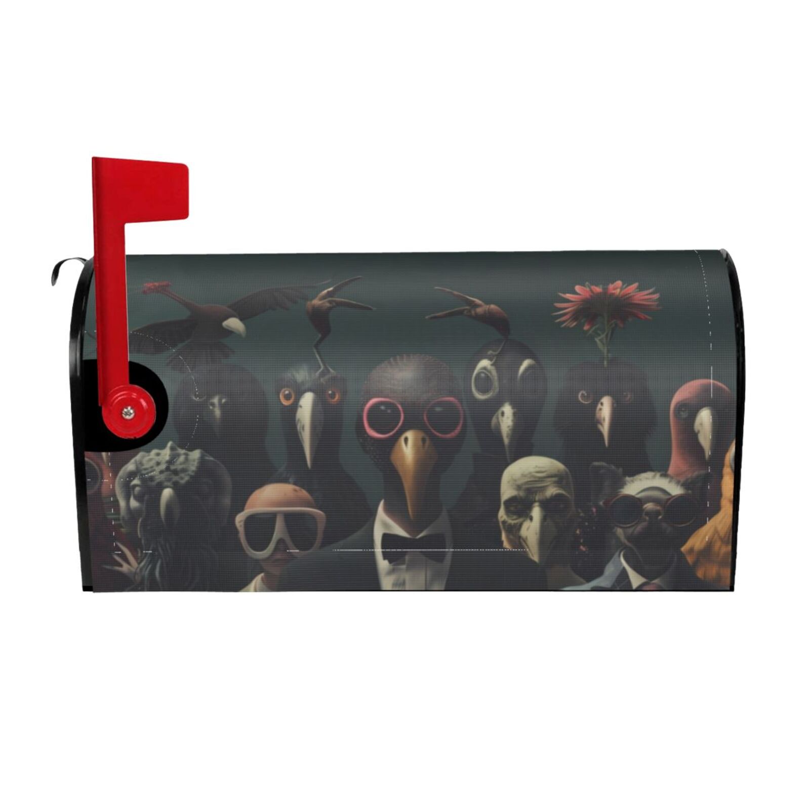Jgfou Stylish Avian Gathering Mailbox Covers Magnetic 21x18 in Mailbox ...
