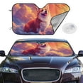 Jgfou Sunset Cloud Corgi Windshield Sun Shades Car Sun Shade For Front