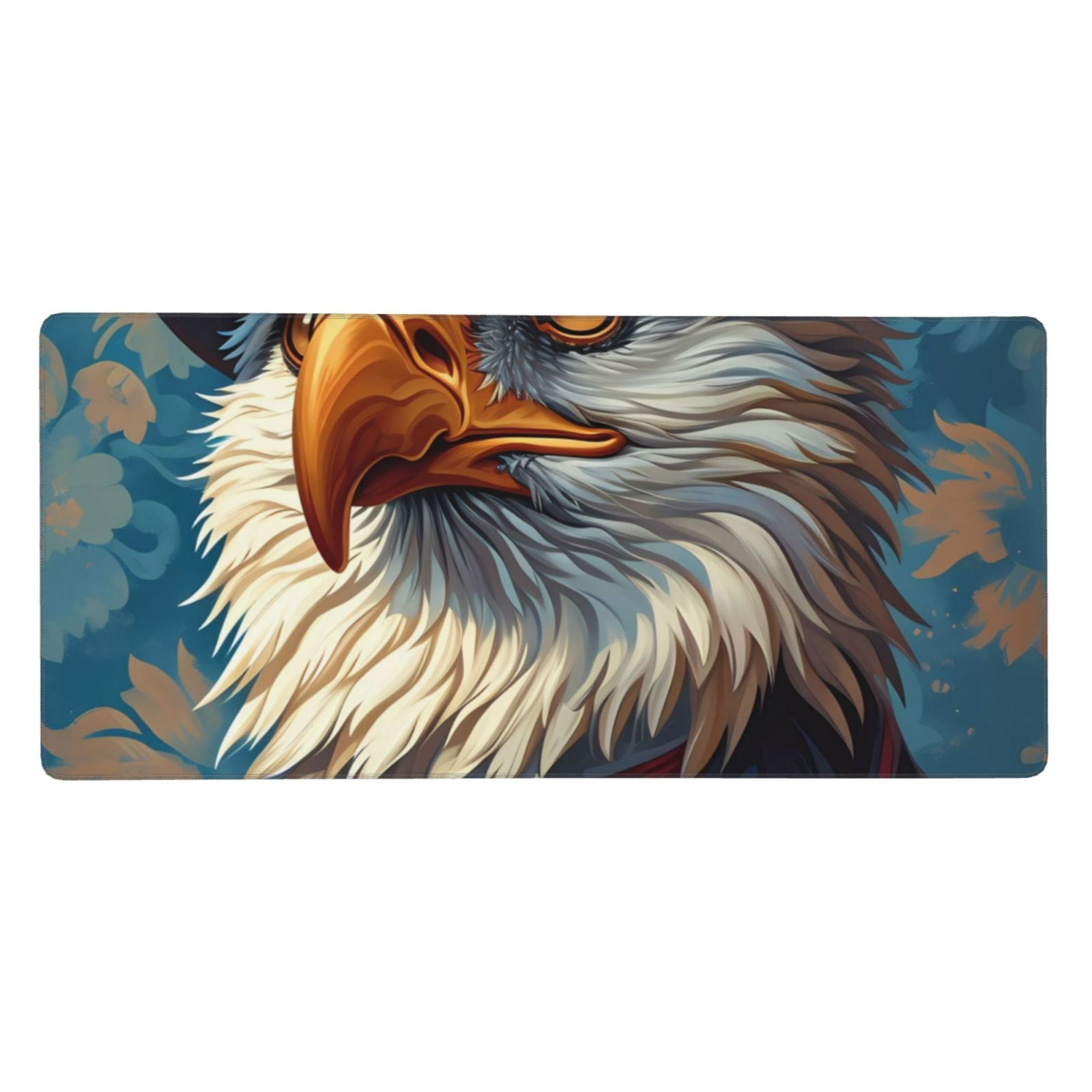 Jgfou Surreal Bald Eagle Gentleman Pattern 16x35.5in in Large Gaming ...