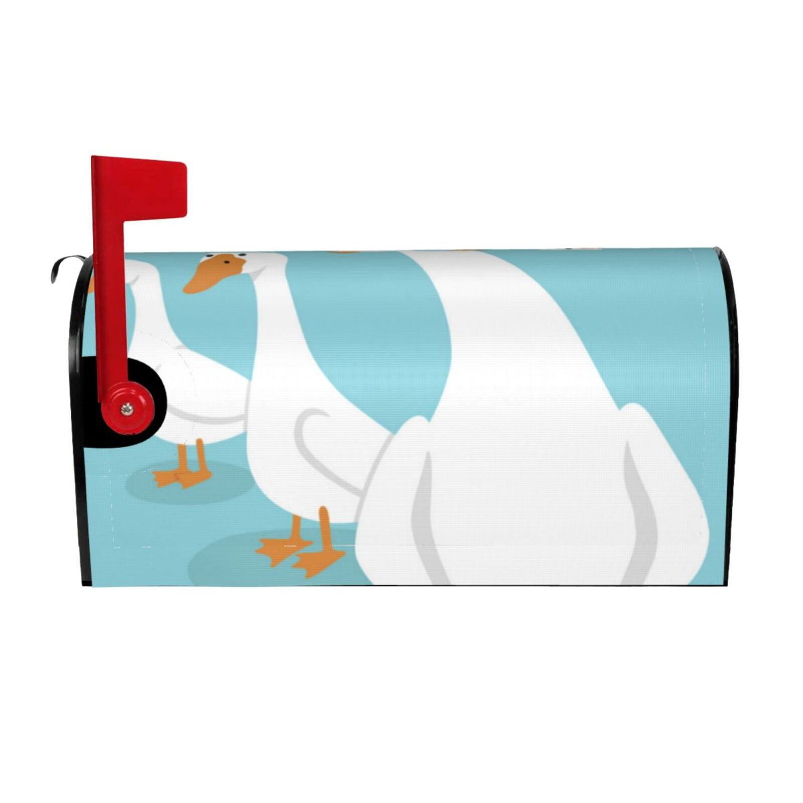 Jgfou Three White Geese Mailbox Covers Magnetic 21x18 in Mailbox Wraps ...