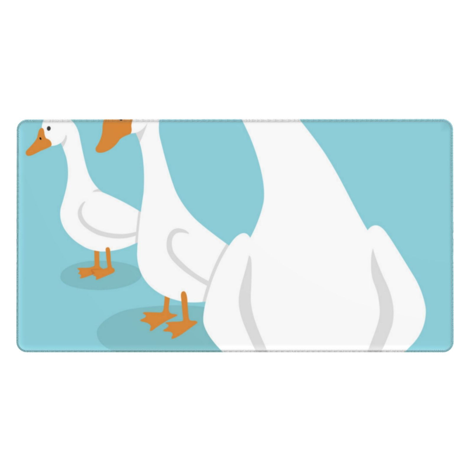 Jgfou Three White Geese Style Large Gaming Mouse Pad Desk Mat Long Non ...