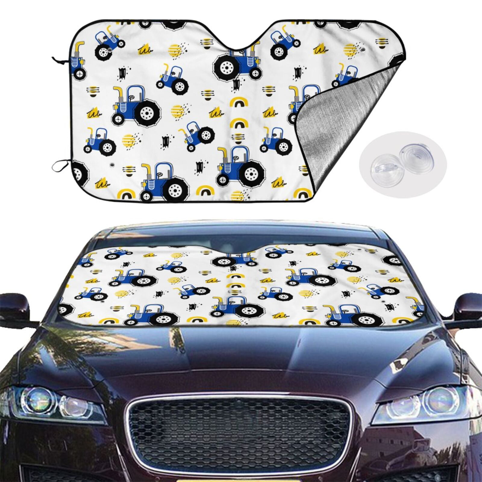 Jgfou Tractor And Vehicle Windshield Sun Shades,Car Sun Shade for Front ...