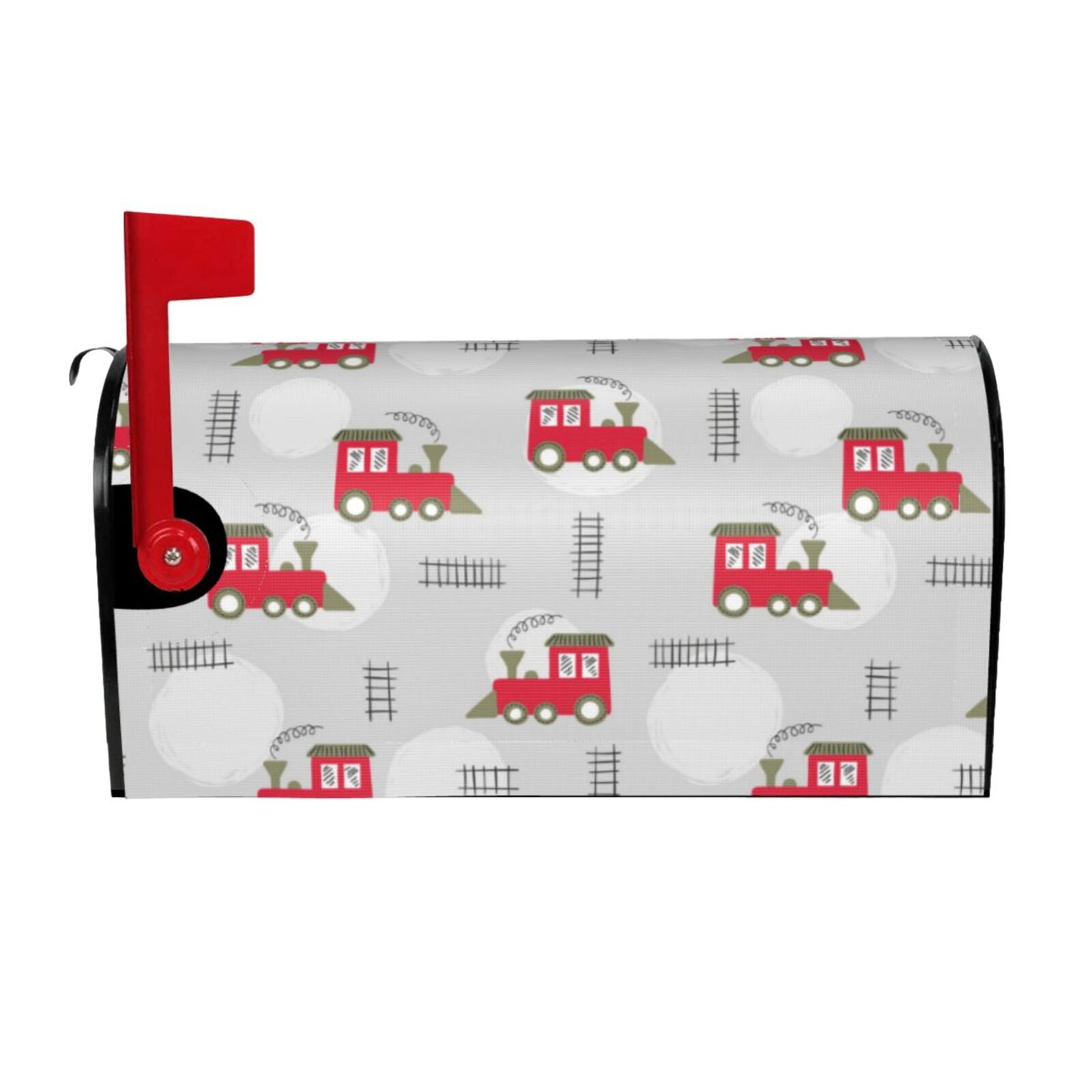 Jgfou Trains Mailbox Covers Magnetic Mailbox Wraps Post Letter Box ...