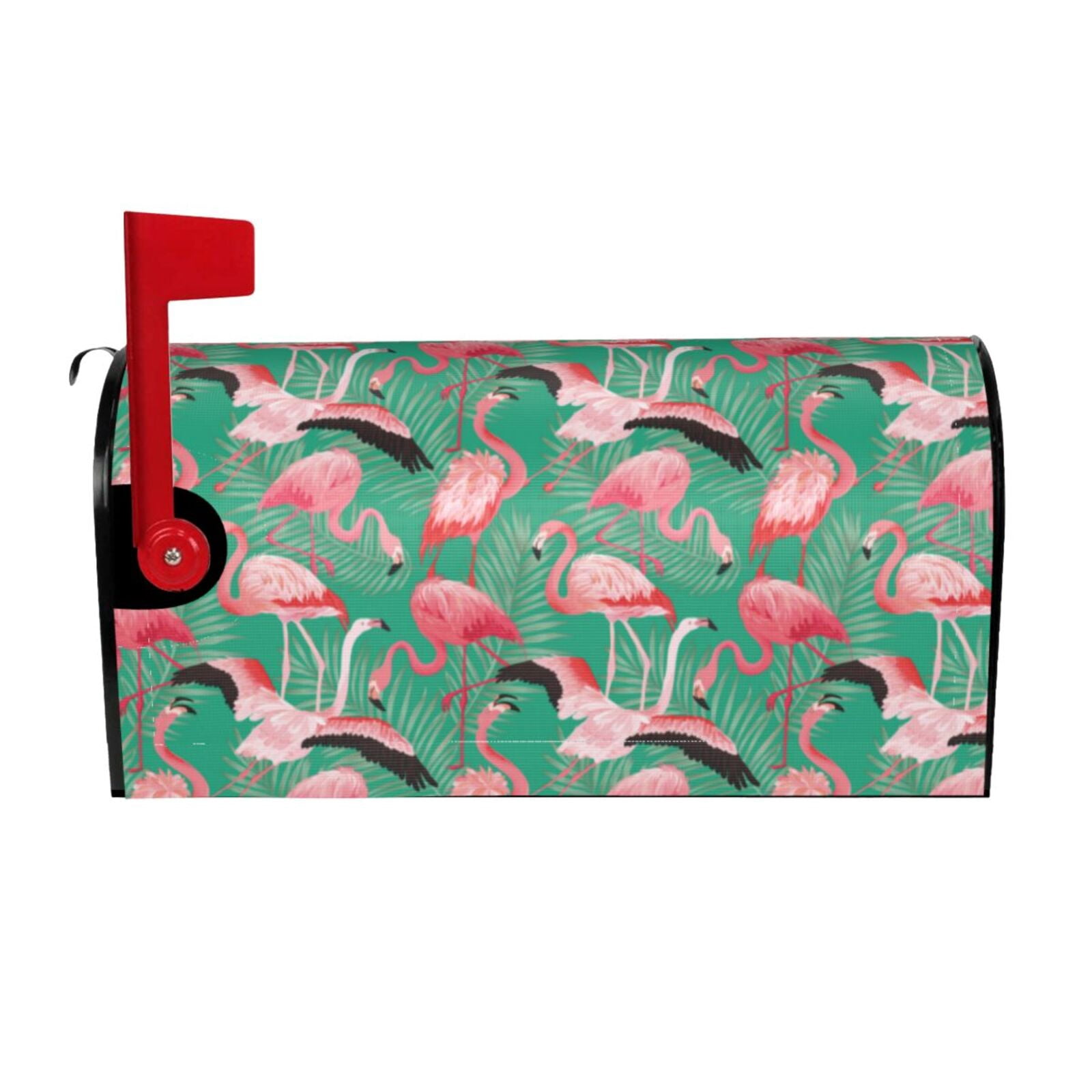 Jgfou Tropical Flamingo Mailbox Covers Magnetic 21x18 in Mailbox Wraps ...