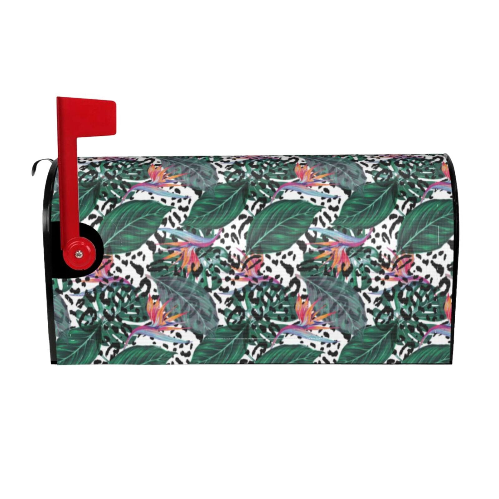 Jgfou Tropical Leaves Mailbox Covers Magnetic 21x18 in Mailbox Wraps ...