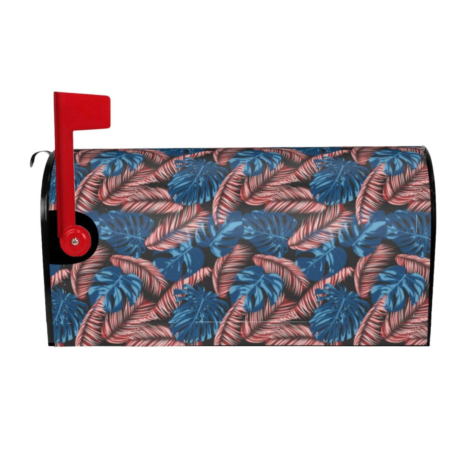 Jgfou Tropical Leaves Mailbox Covers Magnetic 21x18 in Mailbox Wraps ...