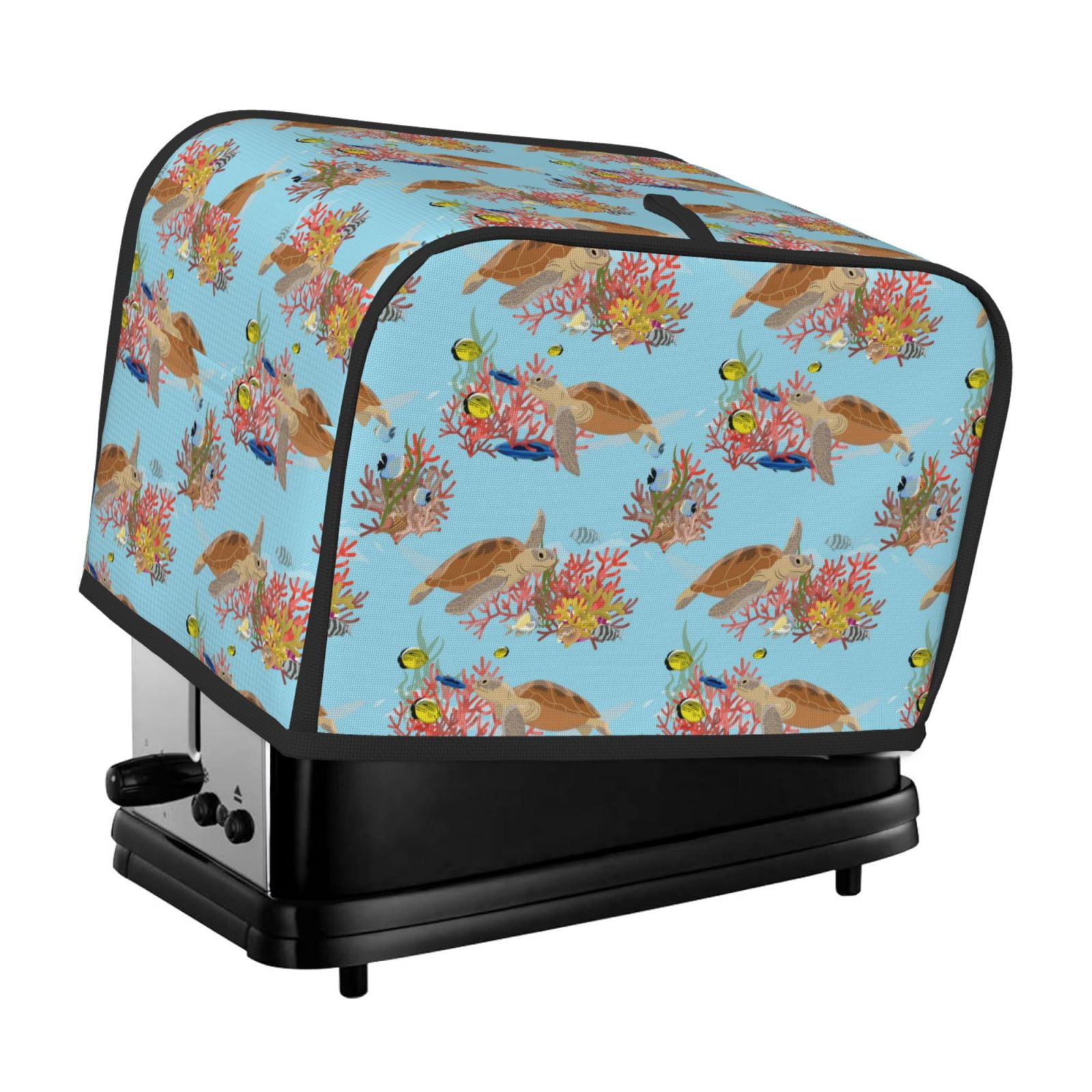 Jgfou Turtles And Corals Print Toaster Cover Appliance 2 Slice,Bread ...