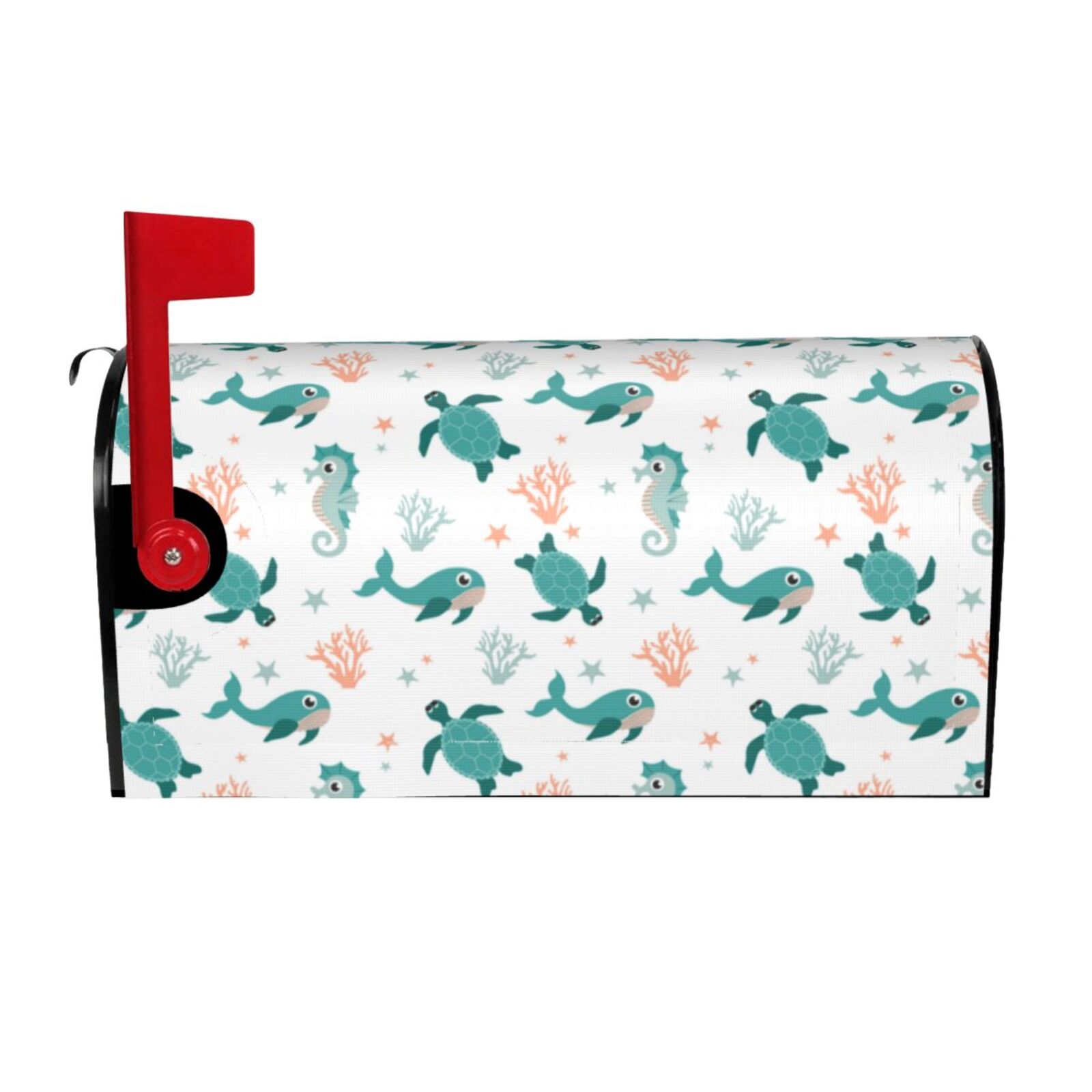 Jgfou Turtles And Seahorses Mailbox Covers Magnetic 21x18 in Mailbox ...