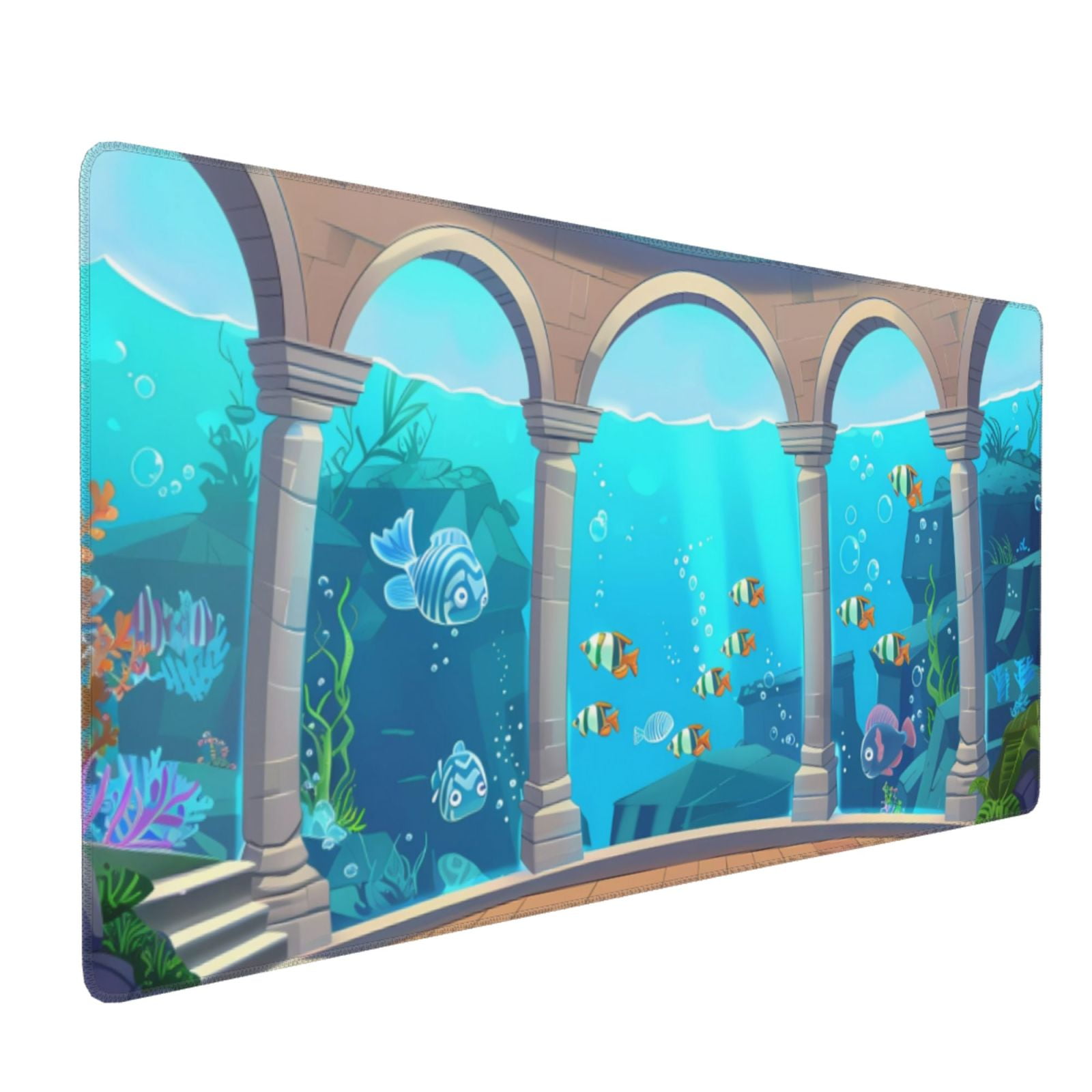 Jgfou Underwater Aquarium Arches Print Large 16x35.5in Mouse Pad ...