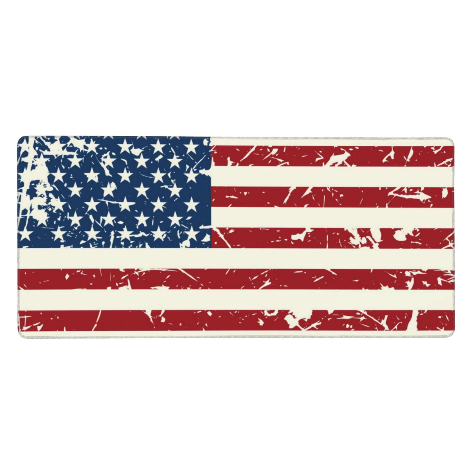 Jgfou Vintage American Flag Pattern 16x35.5in in Large Gaming Mouse Pad ...