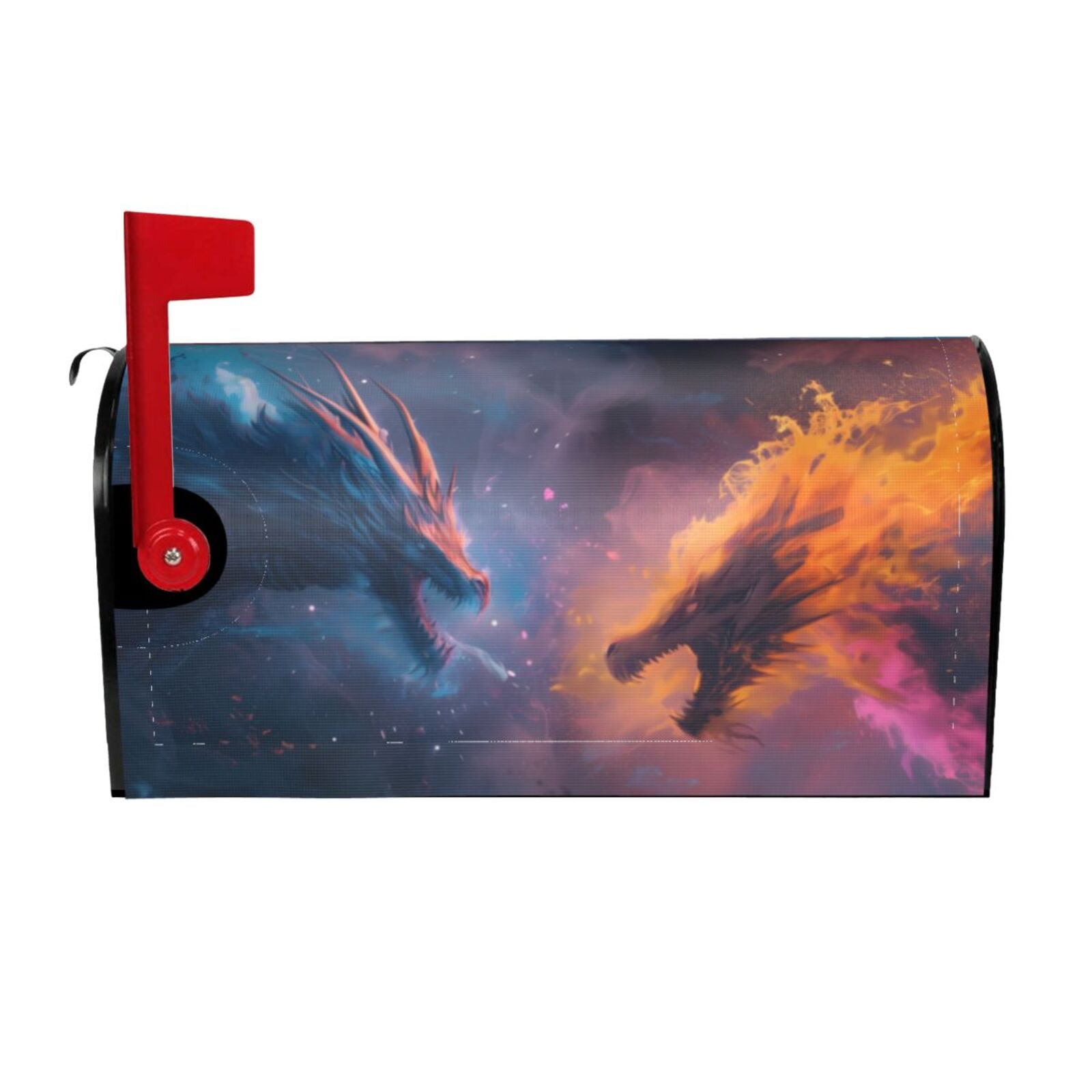 Jgfou Watercolor Sky Dragon Mailbox Covers Magnetic 21x18 in Mailbox ...