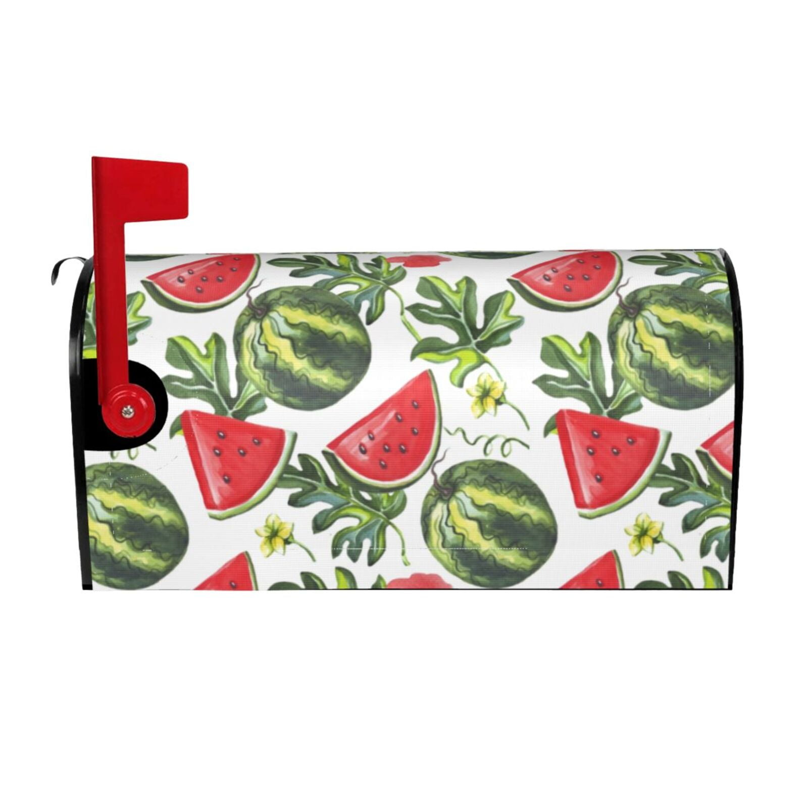 Jgfou Watermelons Mailbox Covers Magnetic 25.5x21 in Mailbox Wraps Post ...