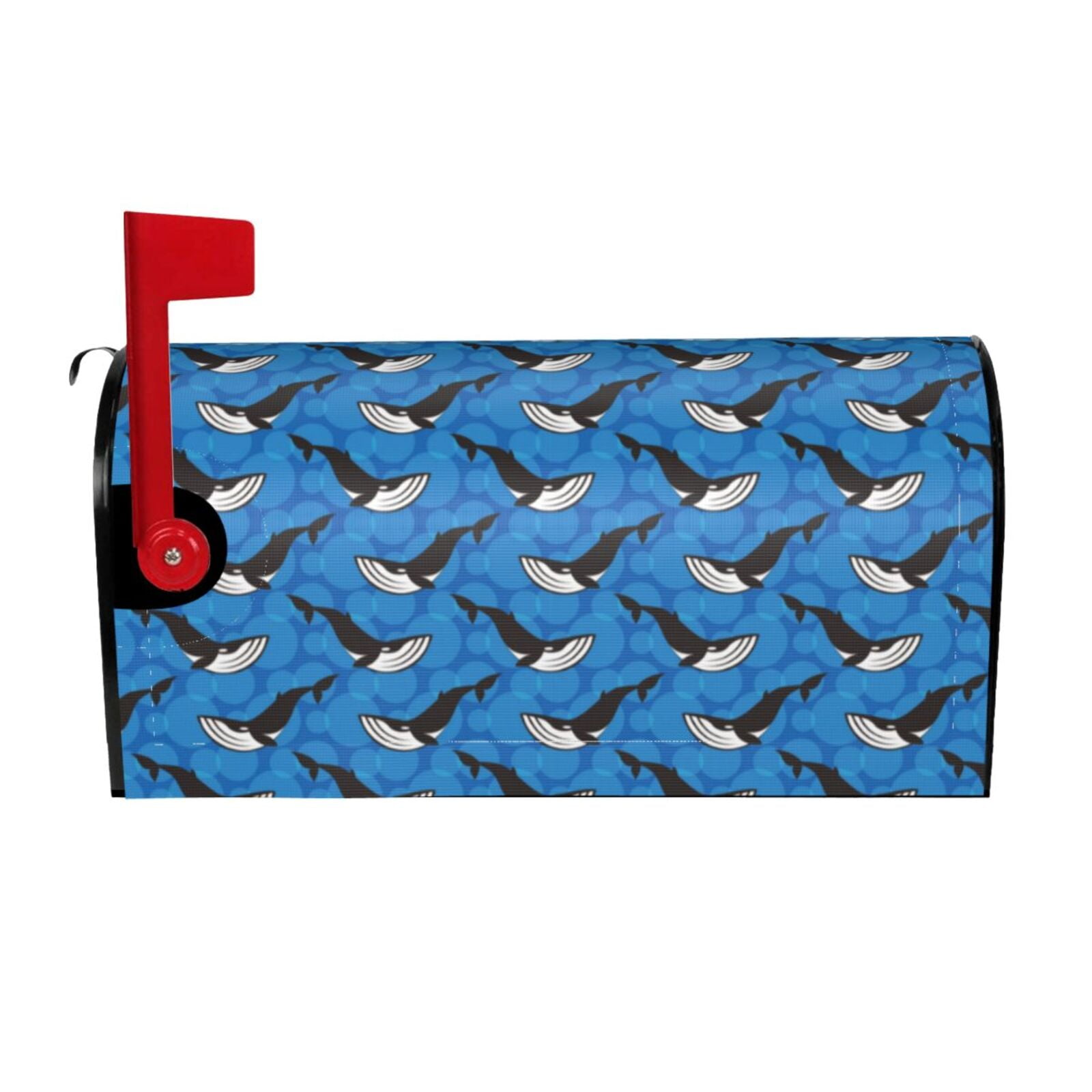 Jgfou Whale And Sea Mailbox Covers Magnetic Mailbox Wraps Post Letter ...