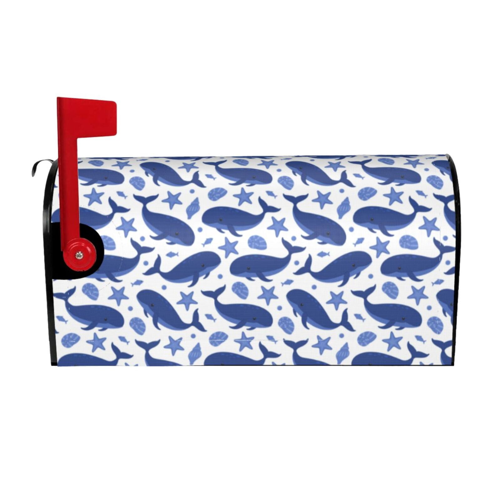 Jgfou Whale Mailbox Covers Magnetic 25.5x21 in Mailbox Wraps Post ...