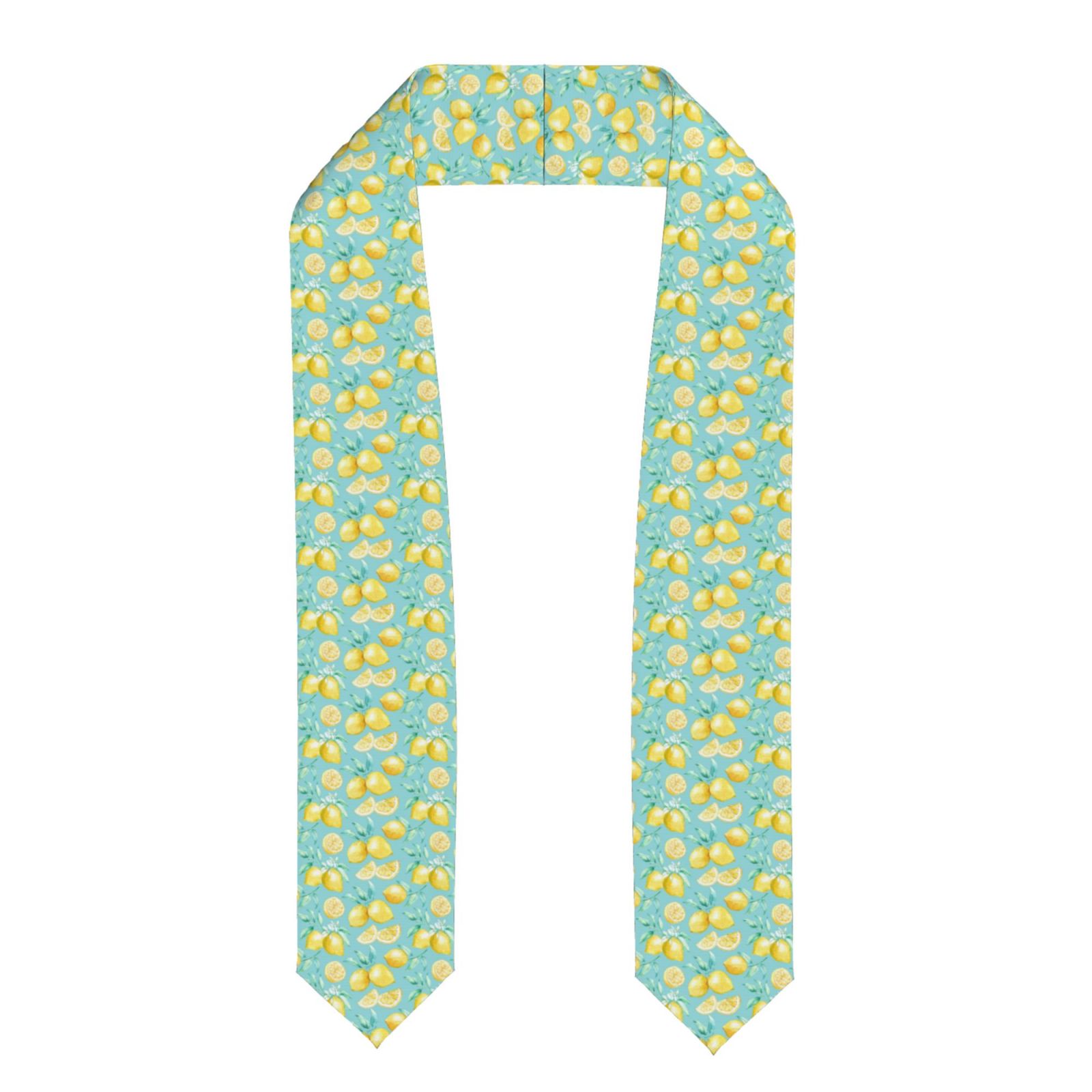 Jgfou Yellow Lemon Print Graduation Stoles, Unisex Adult Graduation ...