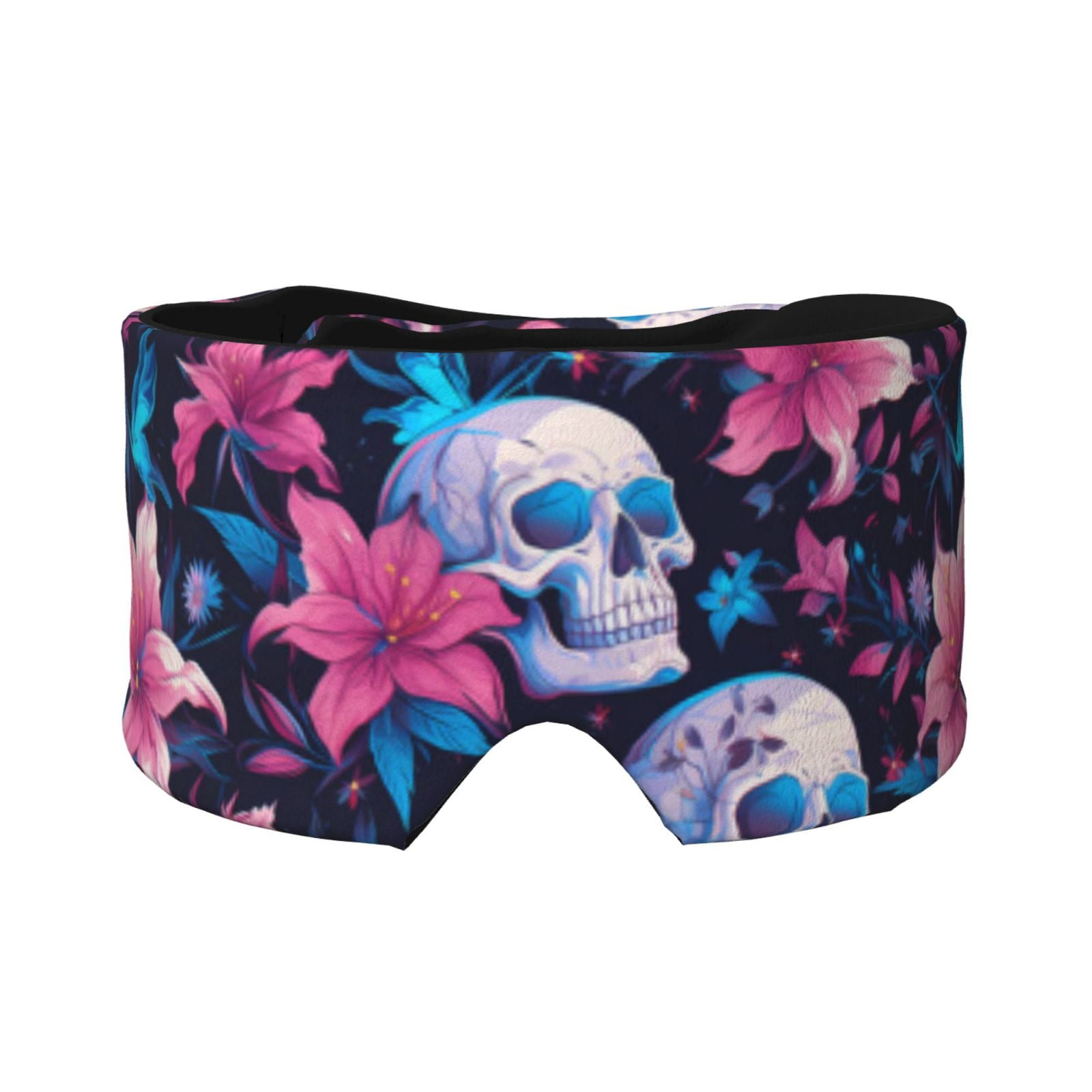 Jgfou funny Skull daisy flower Print Sleep Mask for Men Women,Sleep Eye ...