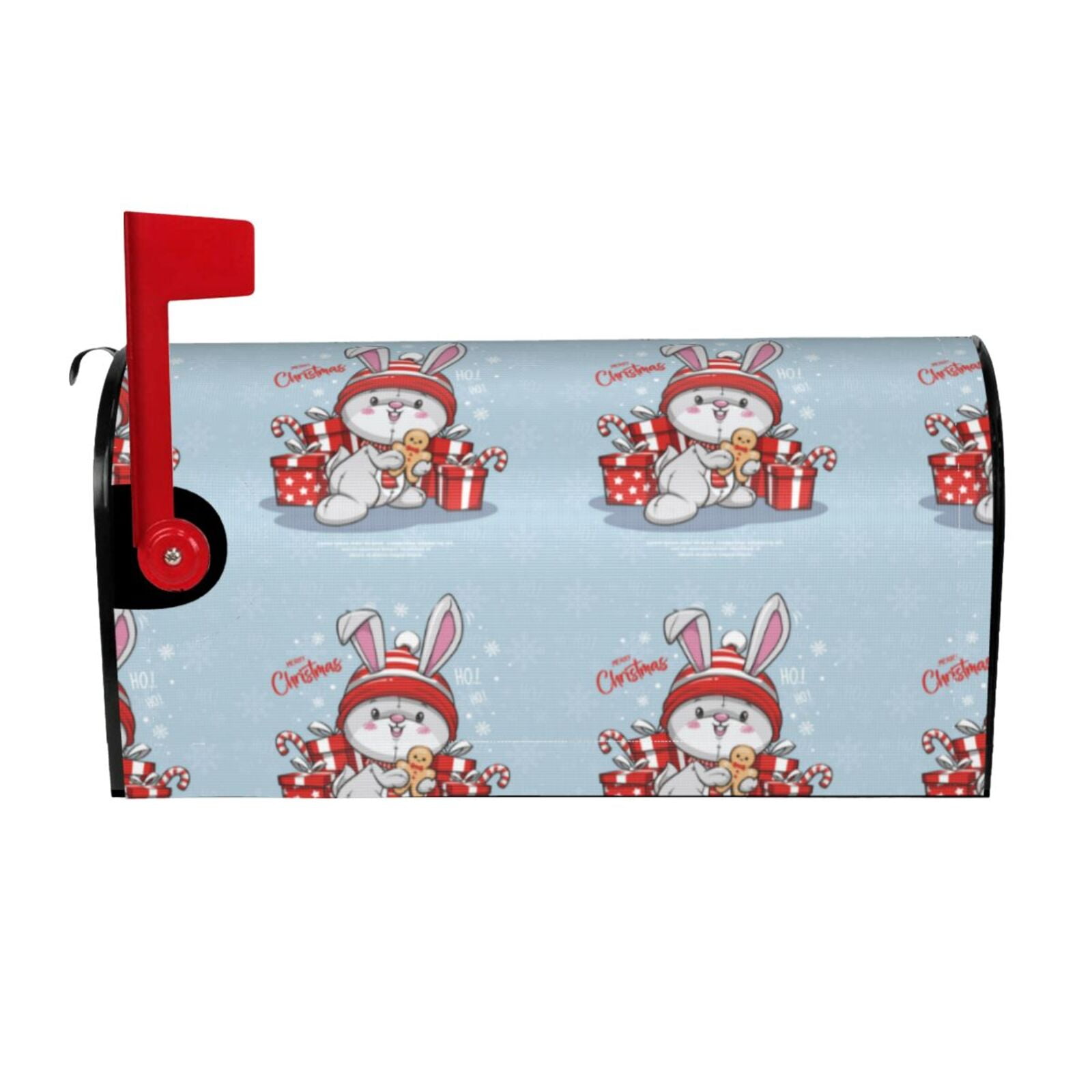 Jgfou merry Christmas rabbit Mailbox Covers Magnetic 21x18 in Mailbox ...