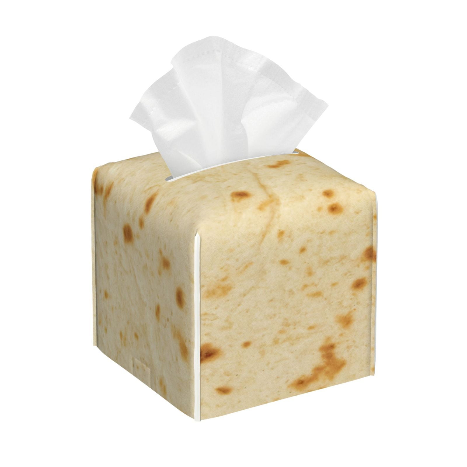 Jgfou tortilla Print Leather Tissue Box Cover Square Box Holder ...