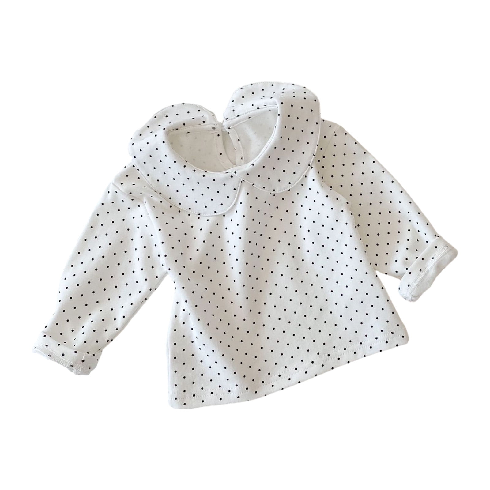 Jgppe Infant Girls Casual T-Shirts Doll Collar Long Sleeve Classic ...