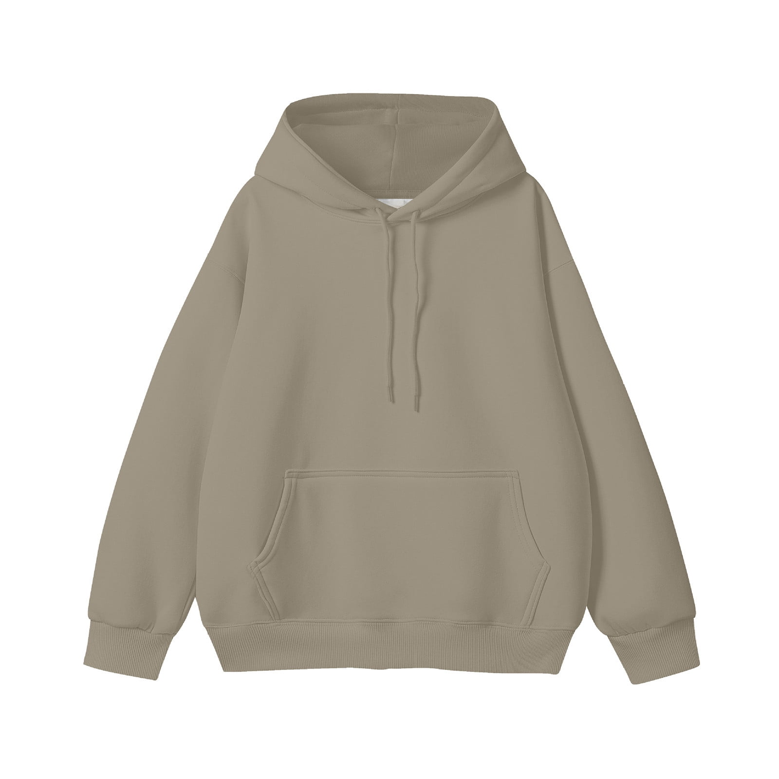 Jgppe Men Sweatshirt Drop Shoulder Hooded Pullover Warm Loose Fall ...