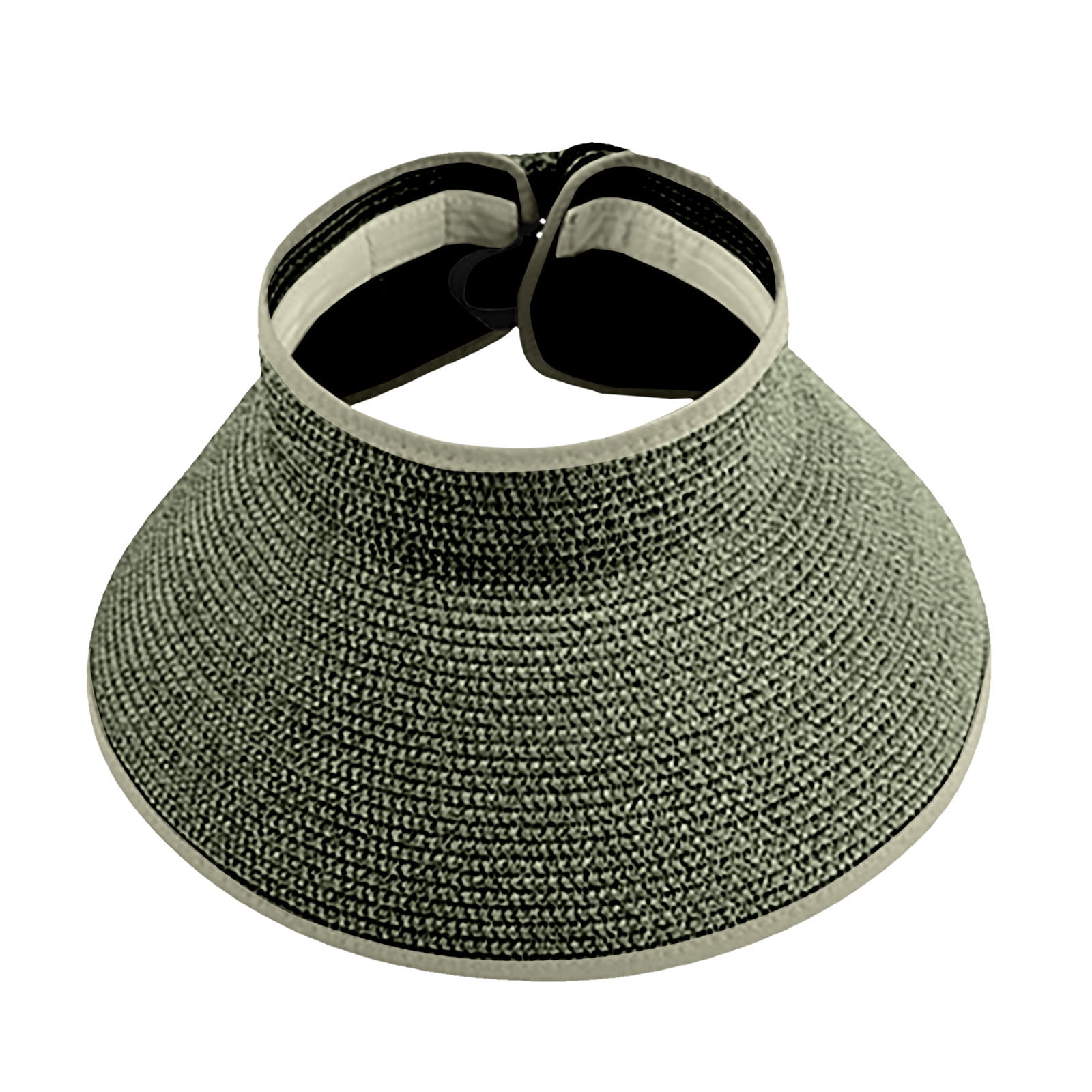 Jgppe Sun Hats for Womens Summer Wide Brim Adjustable Topless Sun ...