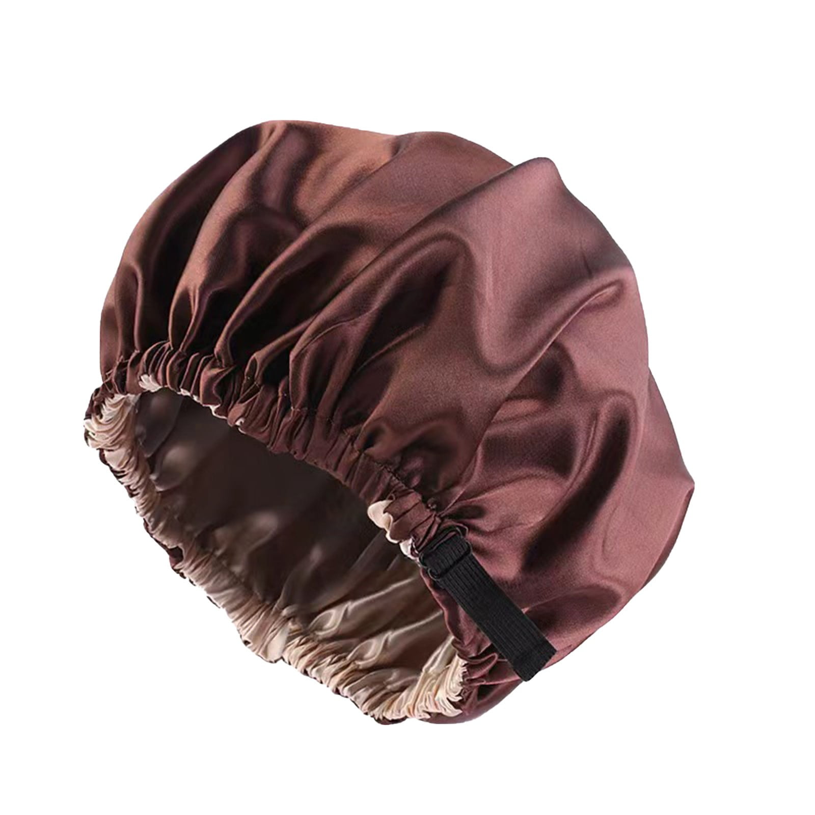 Jgppe Womens Satin Silk Bonnet Comfy Soft Adjustable Layer Head Wrap ...