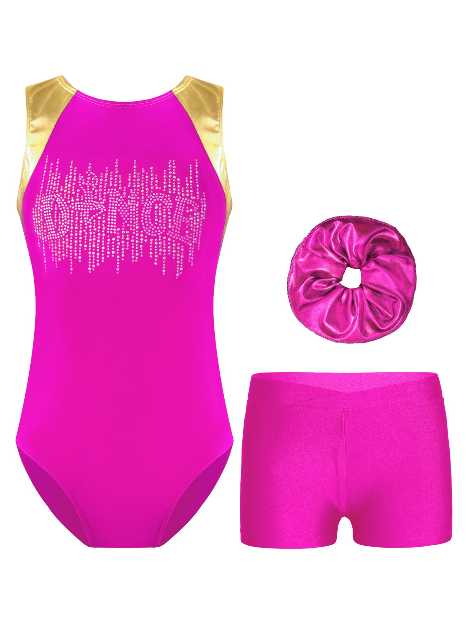 Jhaoyu Kids Girls Sleeveless Gymnastics Leotards Ballet Dance Unitard ...