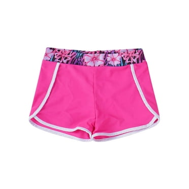Yeahdor Kids Girls Printed Swimming Shorts Quick Dry Swim Trunks ...