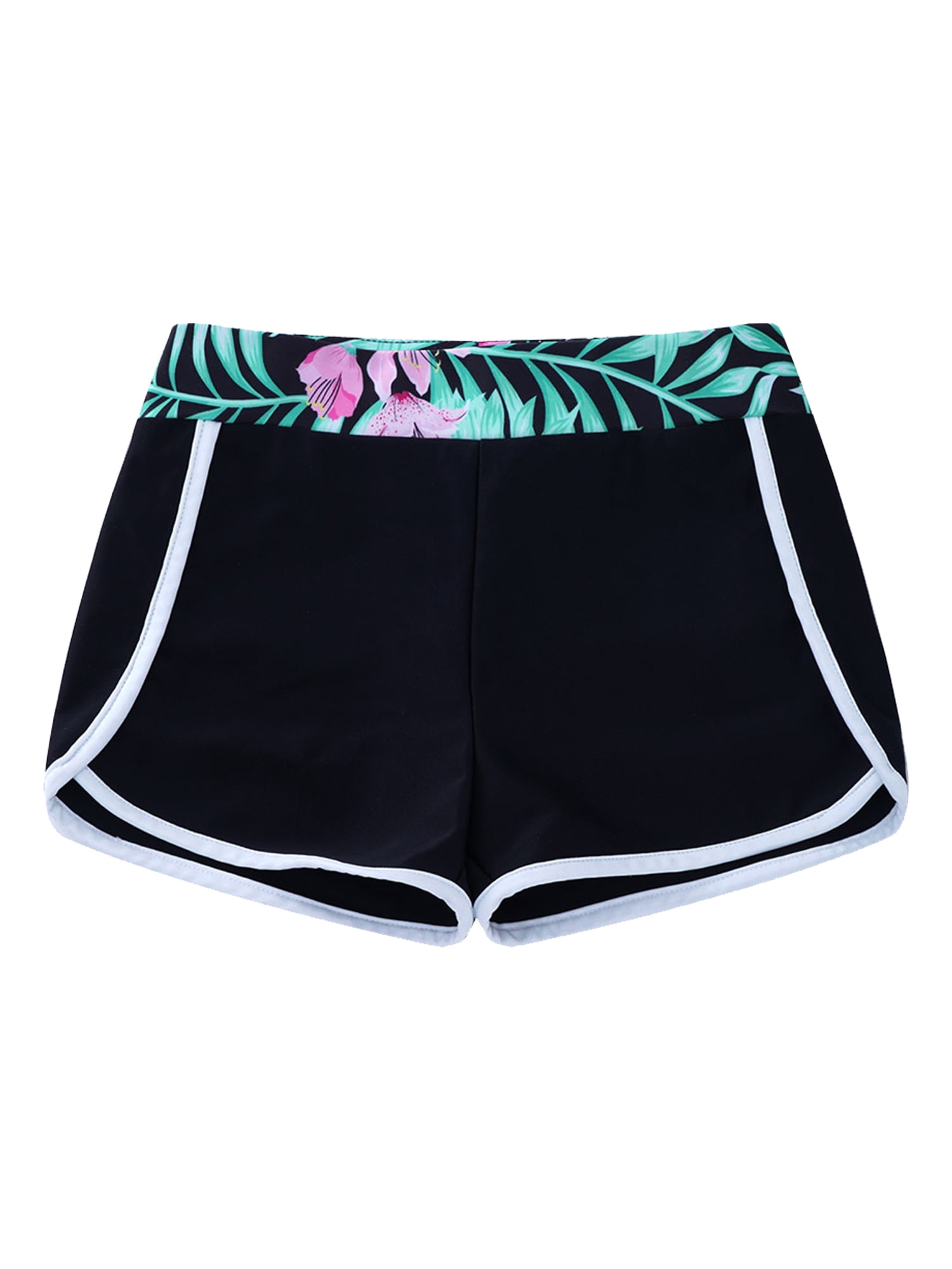 Jhaoyu Kids Girls Swimming Bottoms Elastic Printed Beach Boxer Board ...