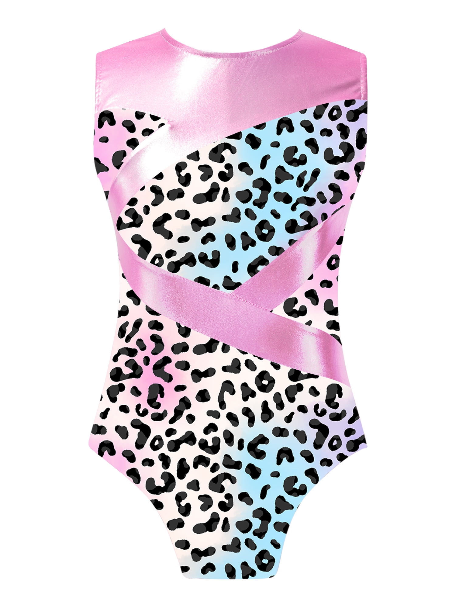 Jhaoyu Little Big Girls Metallic One Piece Gymnastics Leotard Ballet ...