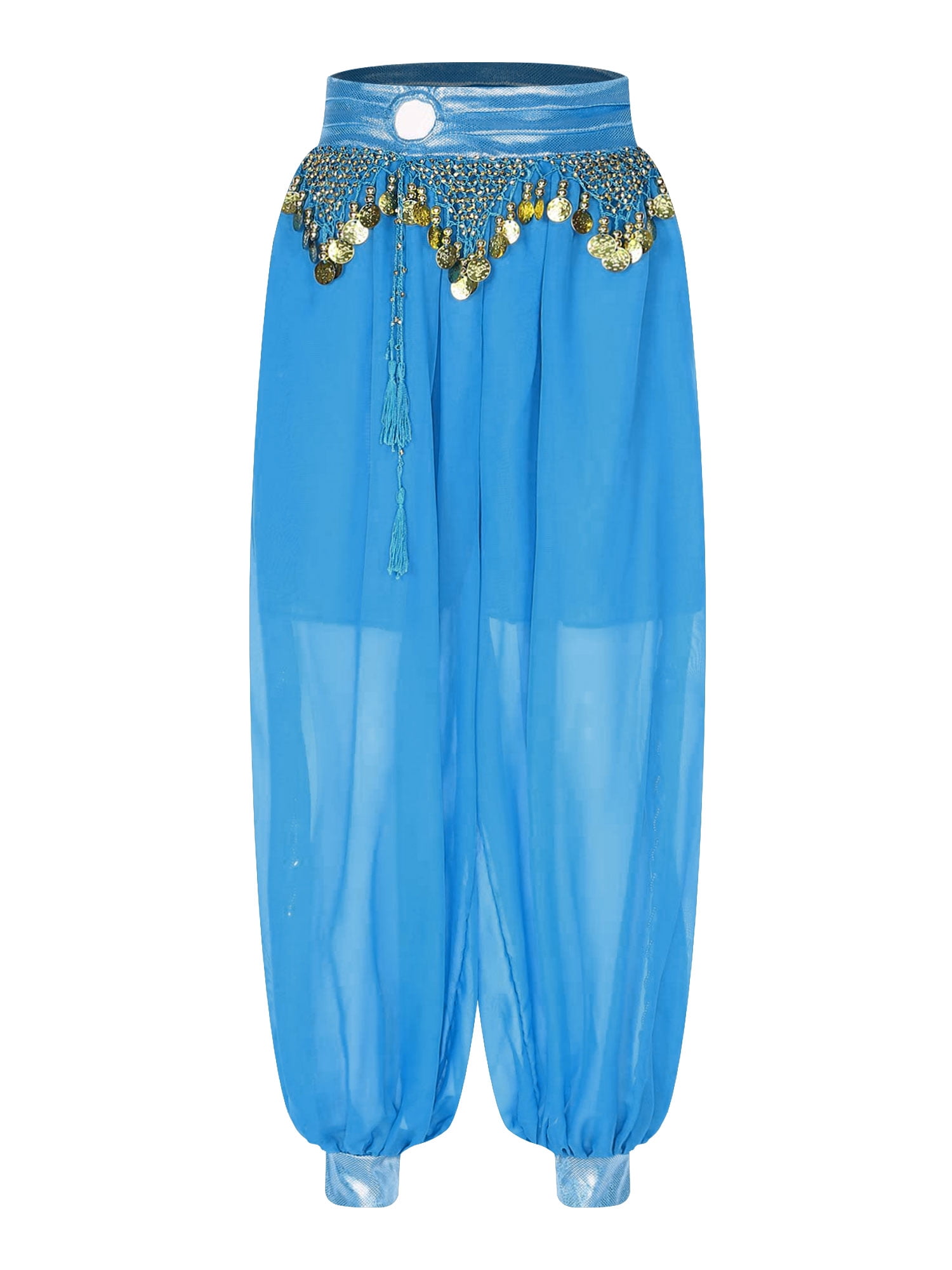 Jhaoyu Womens Belly Dance Pants Baggy Harem Pants Indian Dance Costume ...