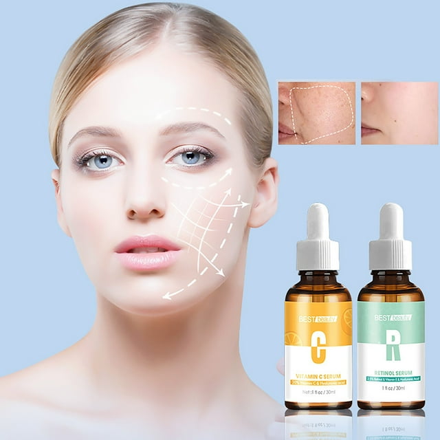 Jhbxhhd Bean Essence Serum Morning Evening A Combination Brightens