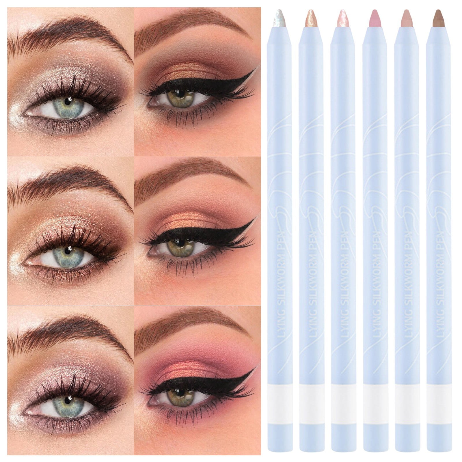 Jhbxhhd Clearance Pencil Eyeshadow Miaoyan Galaxy Pearlescent Silkworm Pen Brightening And