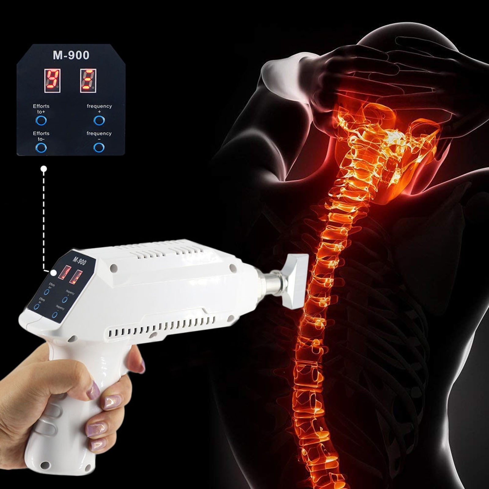 Jhbxhhd Hairdryer Manual Back tool Massage Electric Level Spine ...