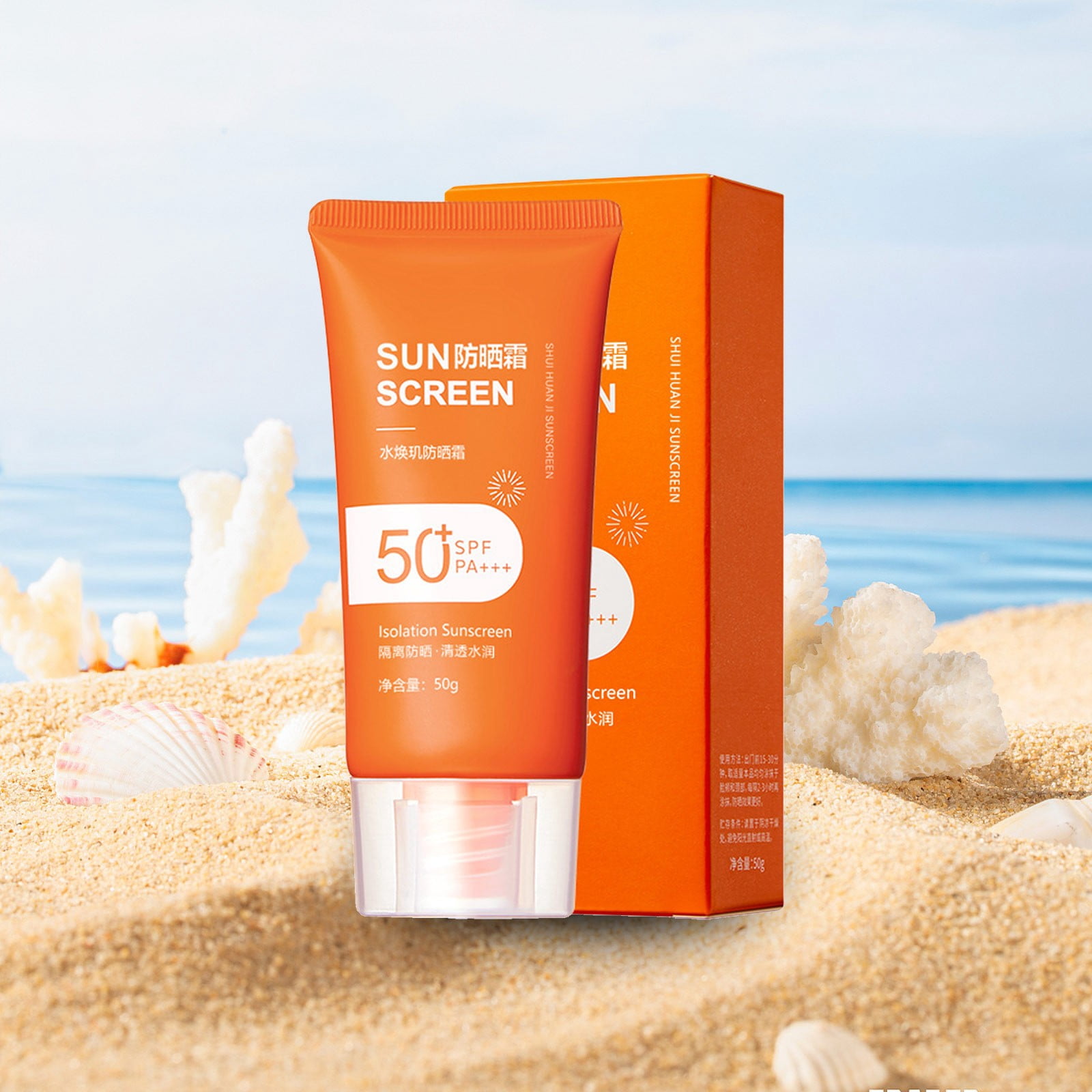 Jhbxhhd Suntan Lotion 50+ High Efficiency Isolation Long Lasting Sweat ...