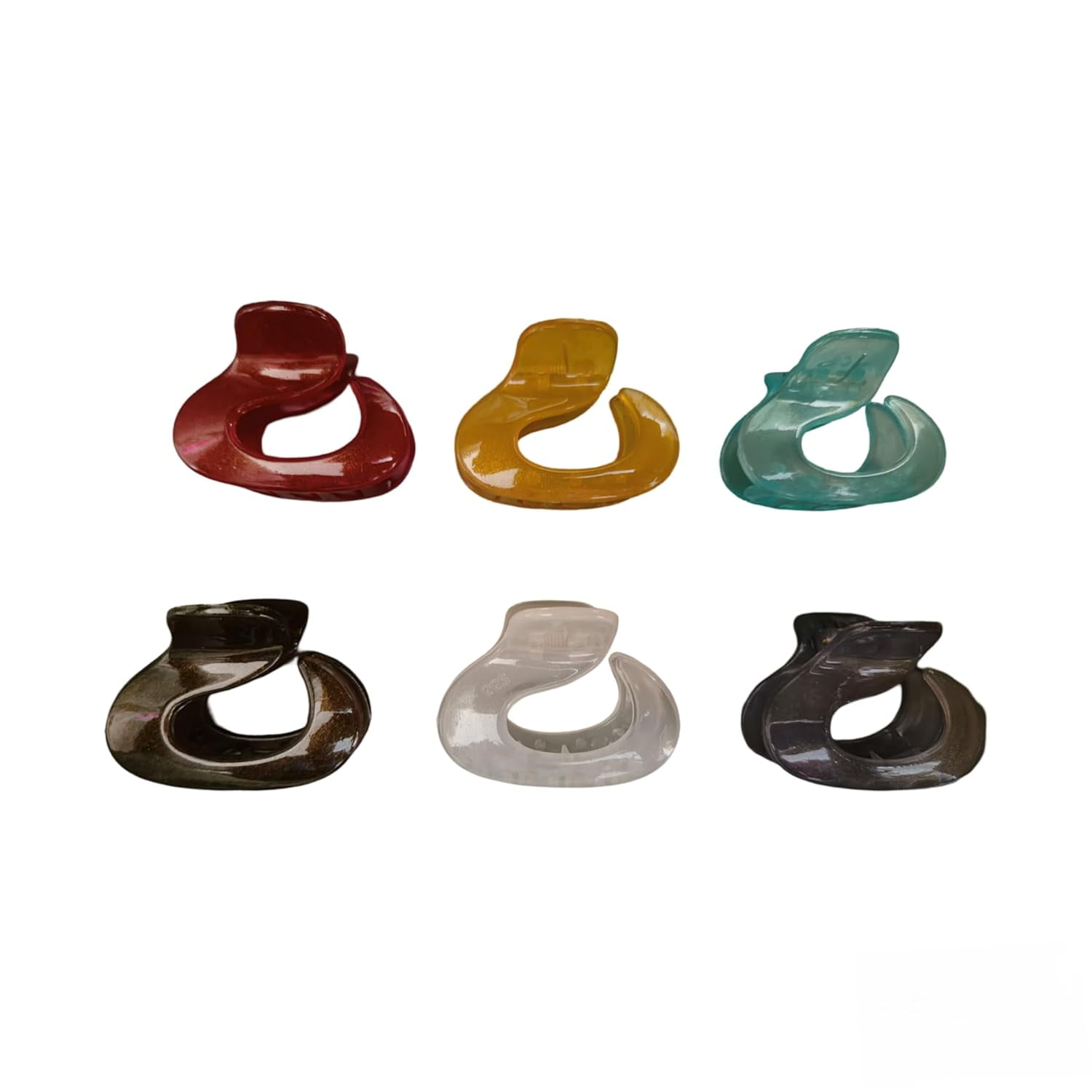 Jheel Fashion Medium Stylish Hair Claws For GirlsModern Curved Design ...