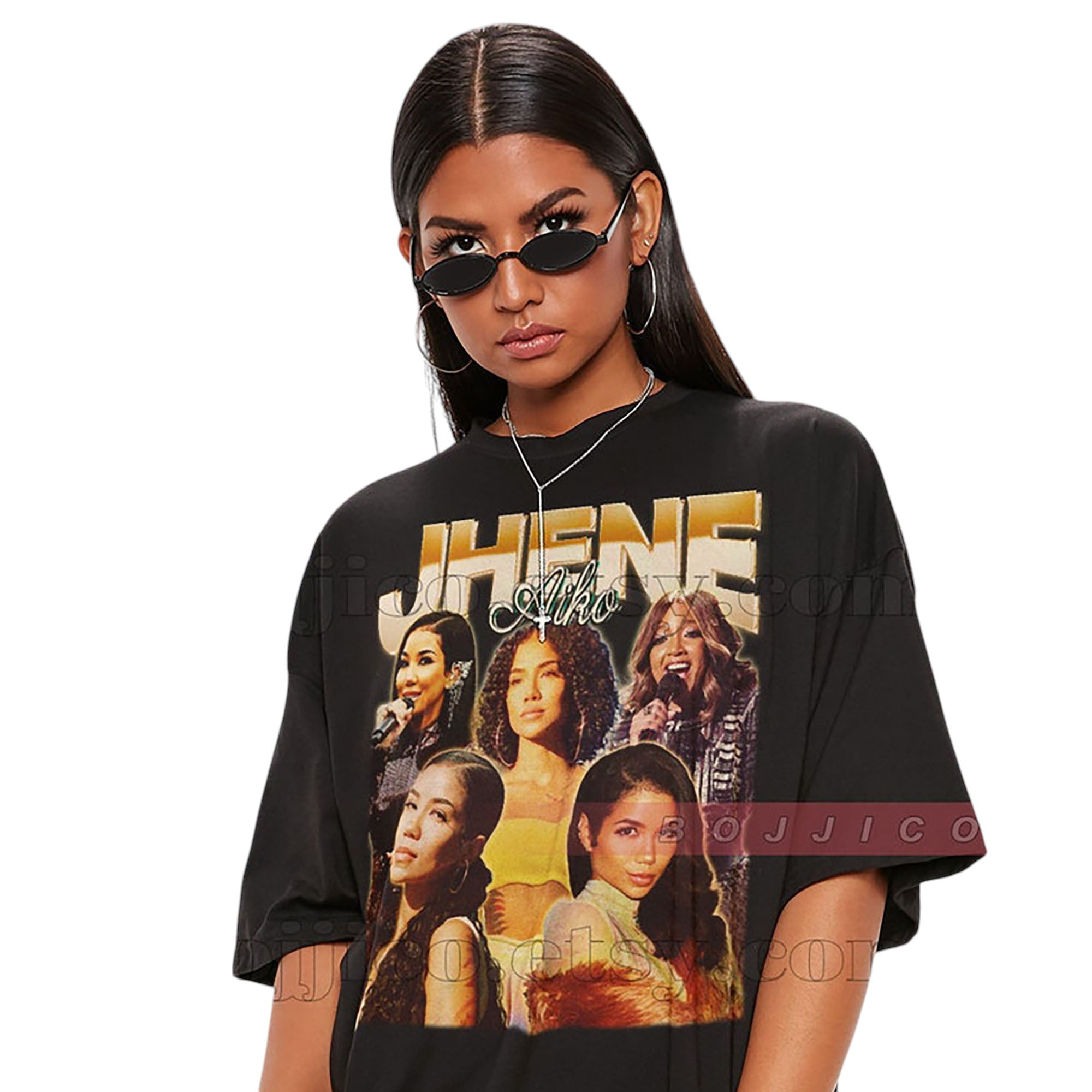 Jhene Aiko Efuru Chilombo Retro Unisex Classic 2D T-Shirt - Vintage 90S Rapper Queen Of Rnb ...