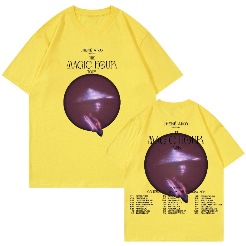 Jhene Aiko Merch T-shirt The Magic Hour Tour 2024 Short Sleeve Cotton ...